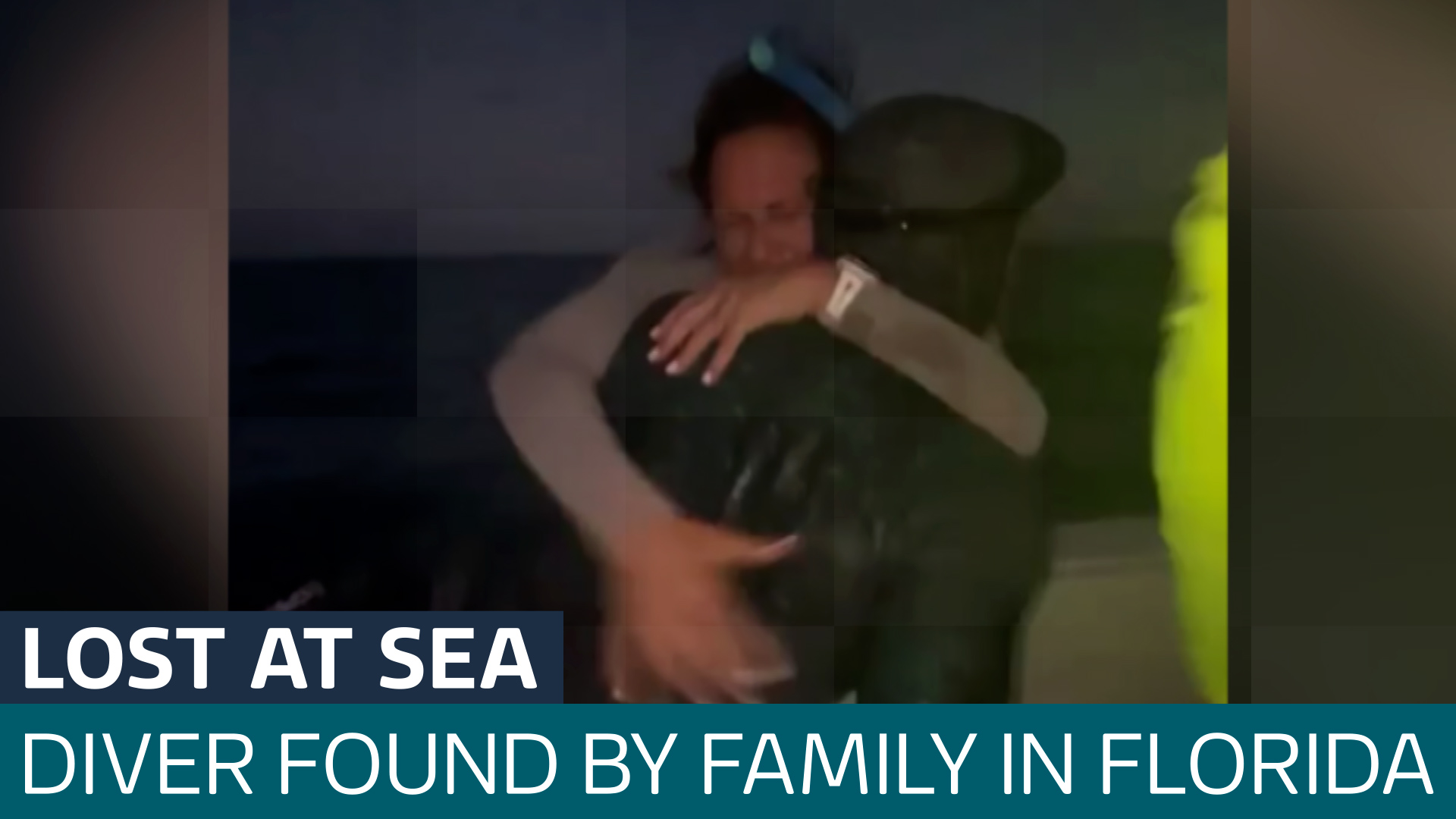 Emotional reunion as family and friends rescue diver lost at sea for ...