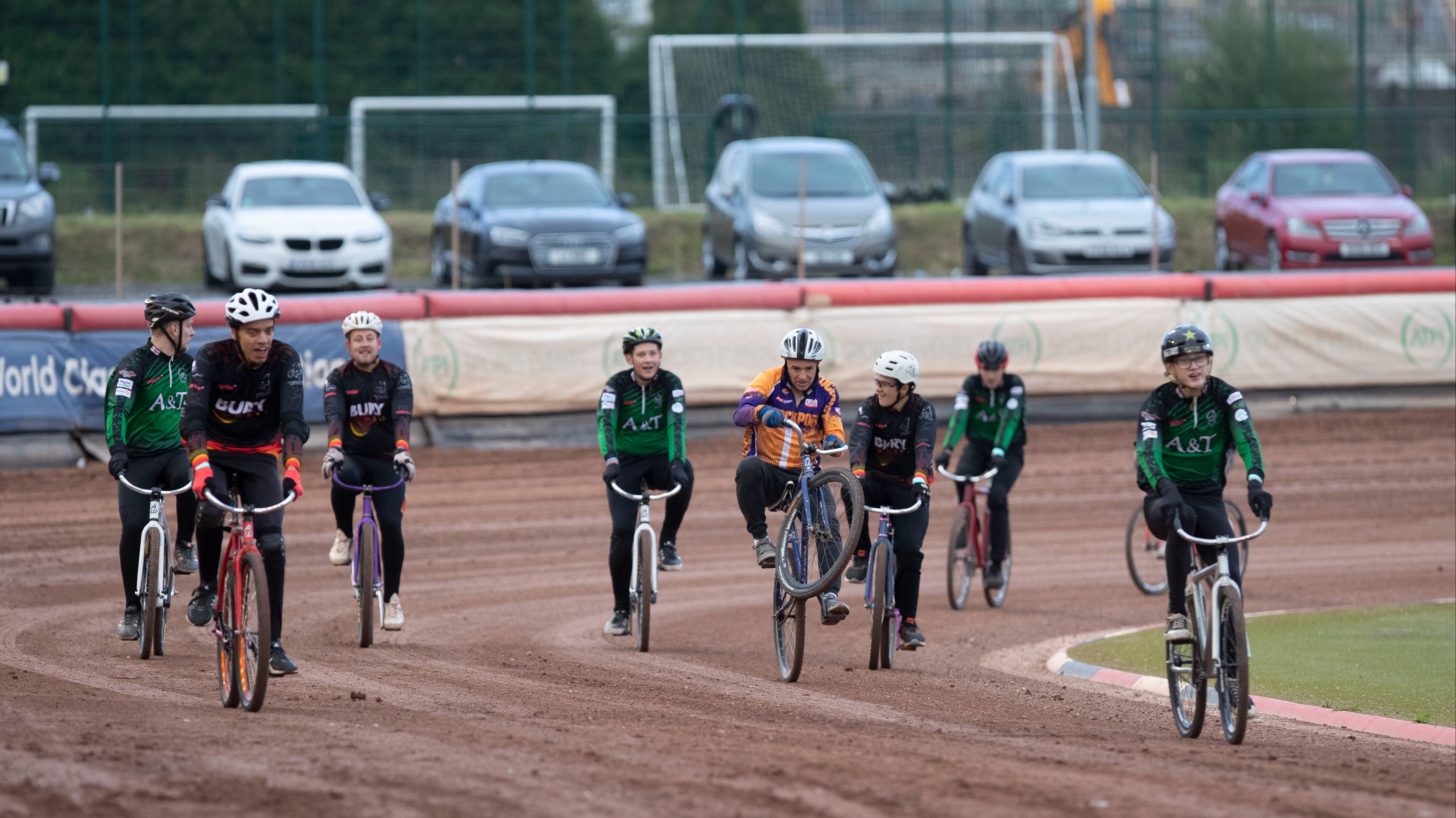 Cycle Speedway riders take to iconic Manchester motorbike speedway ...