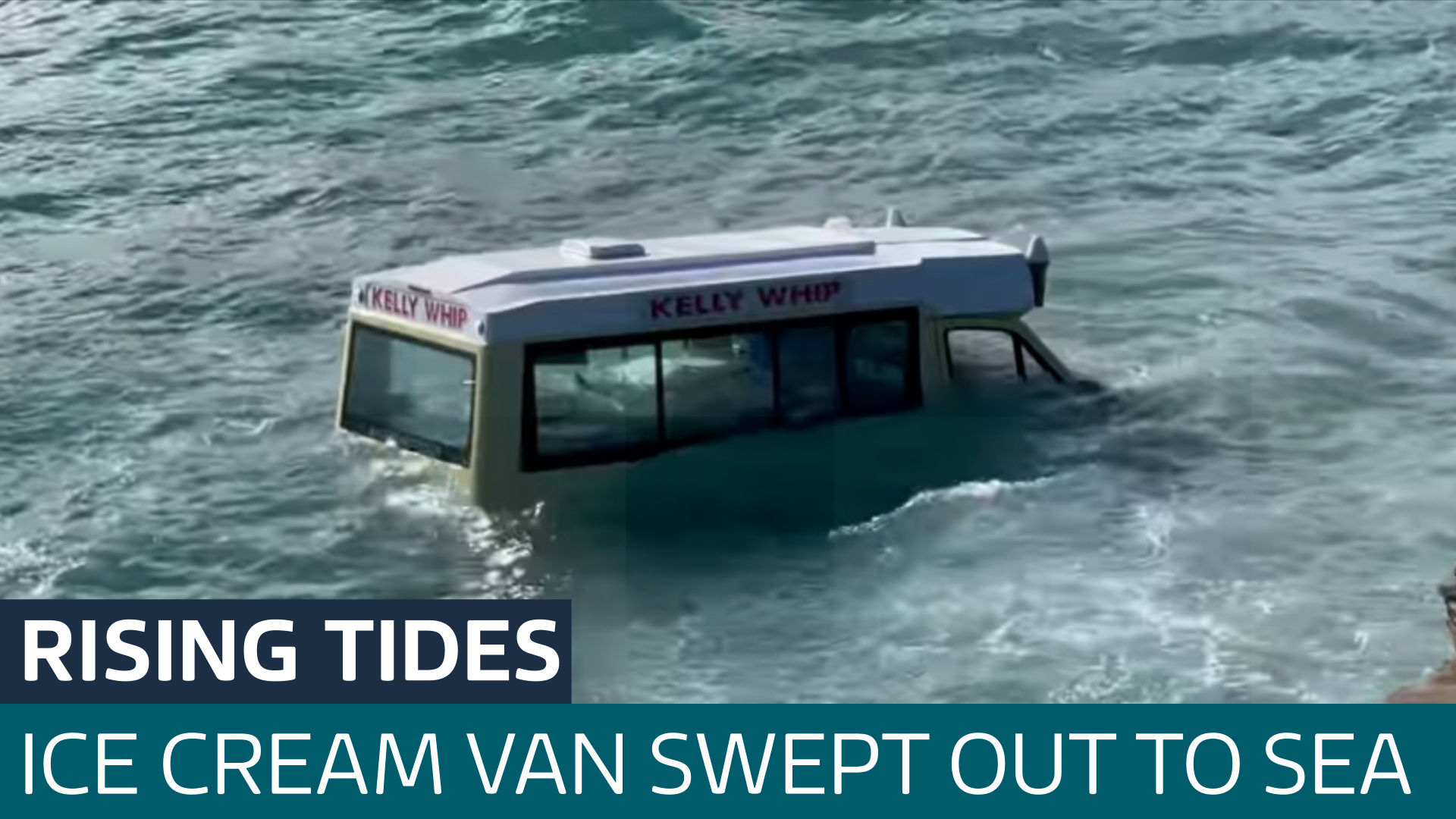 A sundae to forget: Ice cream van washed out to sea in Cornwall ...
