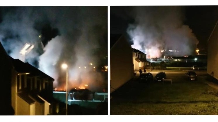 Emergency services in Truro work in the early hours to put out building ...