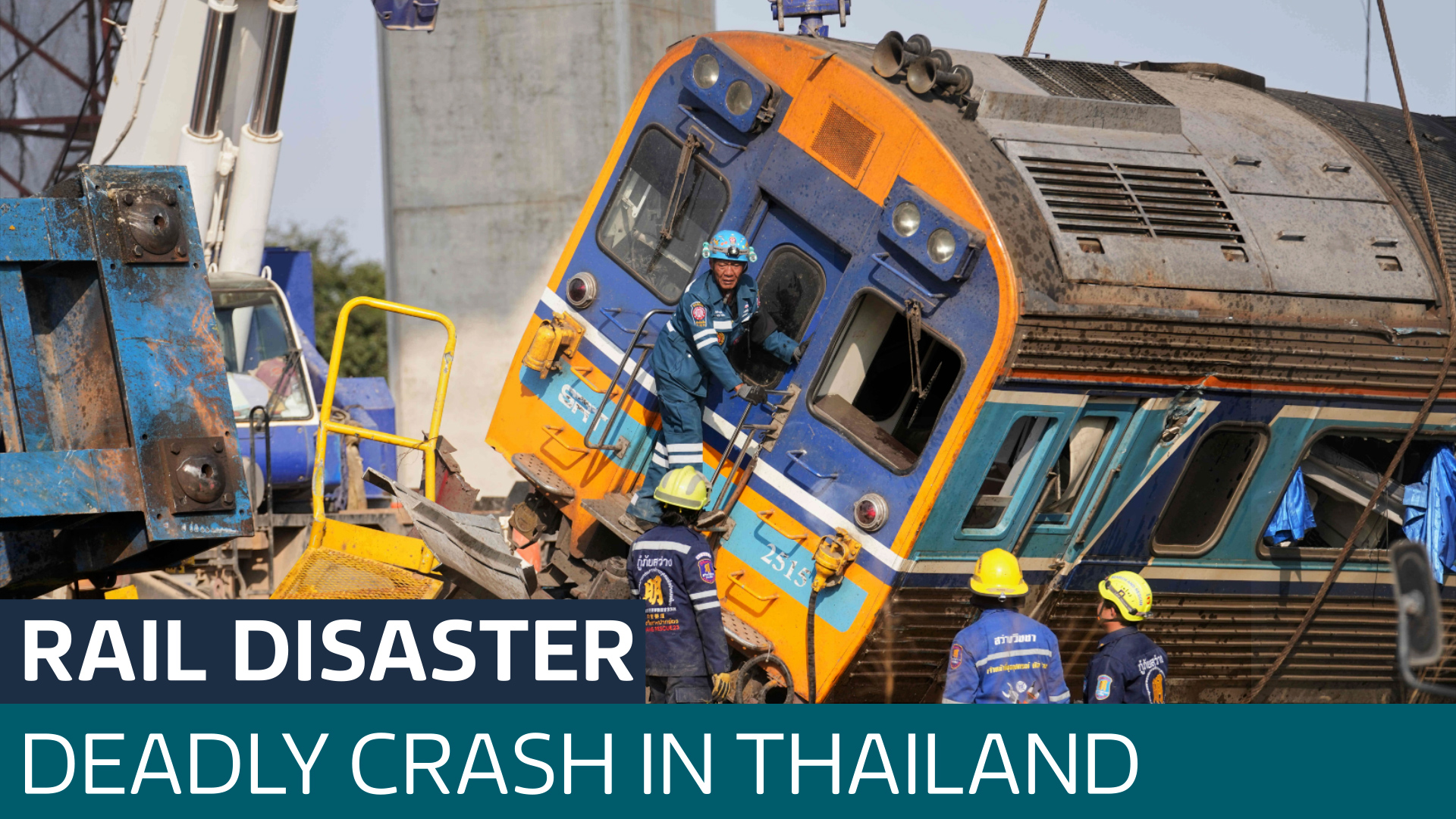 Dozens dead after crane crashes onto train in Thailand - Latest From ...