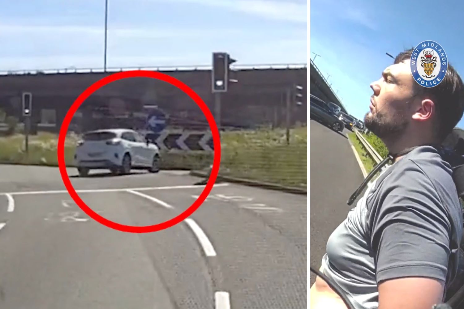 Rambo knife-wielding man threatens woman then tries to drive wrong way ...