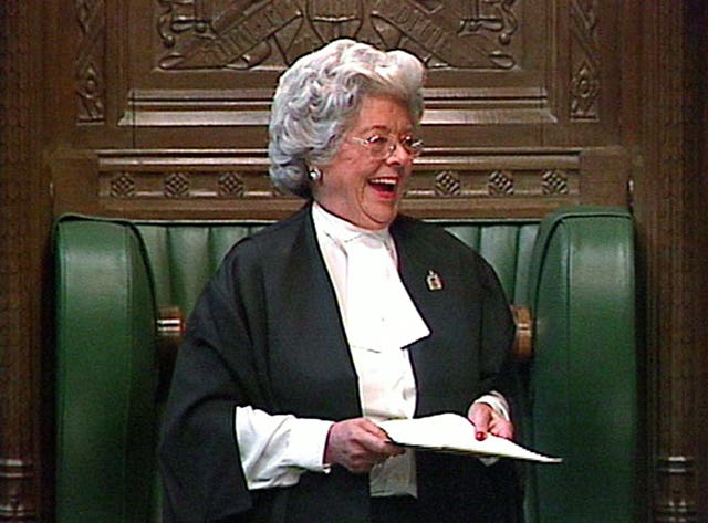 Betty Boothroyd, first and only woman speaker of the Commons, dies aged ...