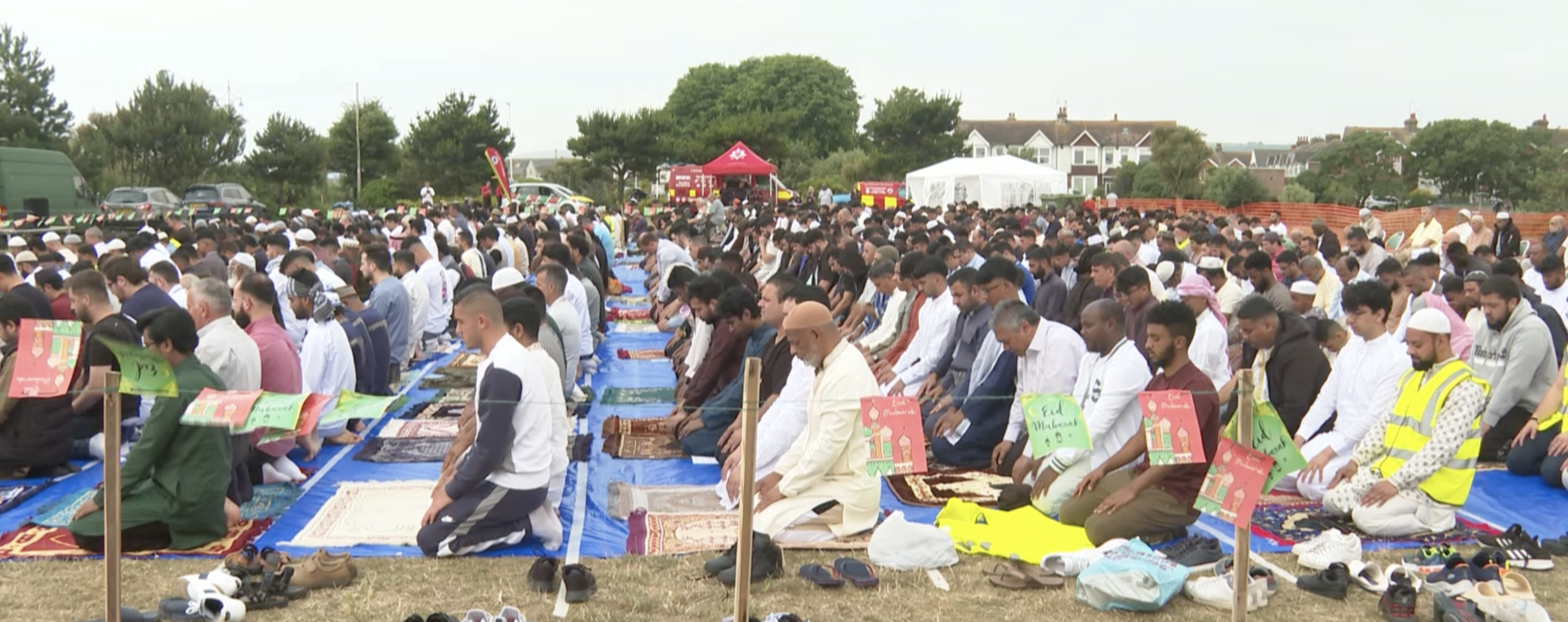 Hundreds gather in Eastbourne's Princes Park for Eid al-Adha ...