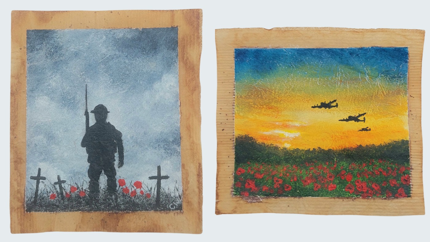 Hampshire Artist’s tea bag paintings pay tribute to fallen soldiers ...
