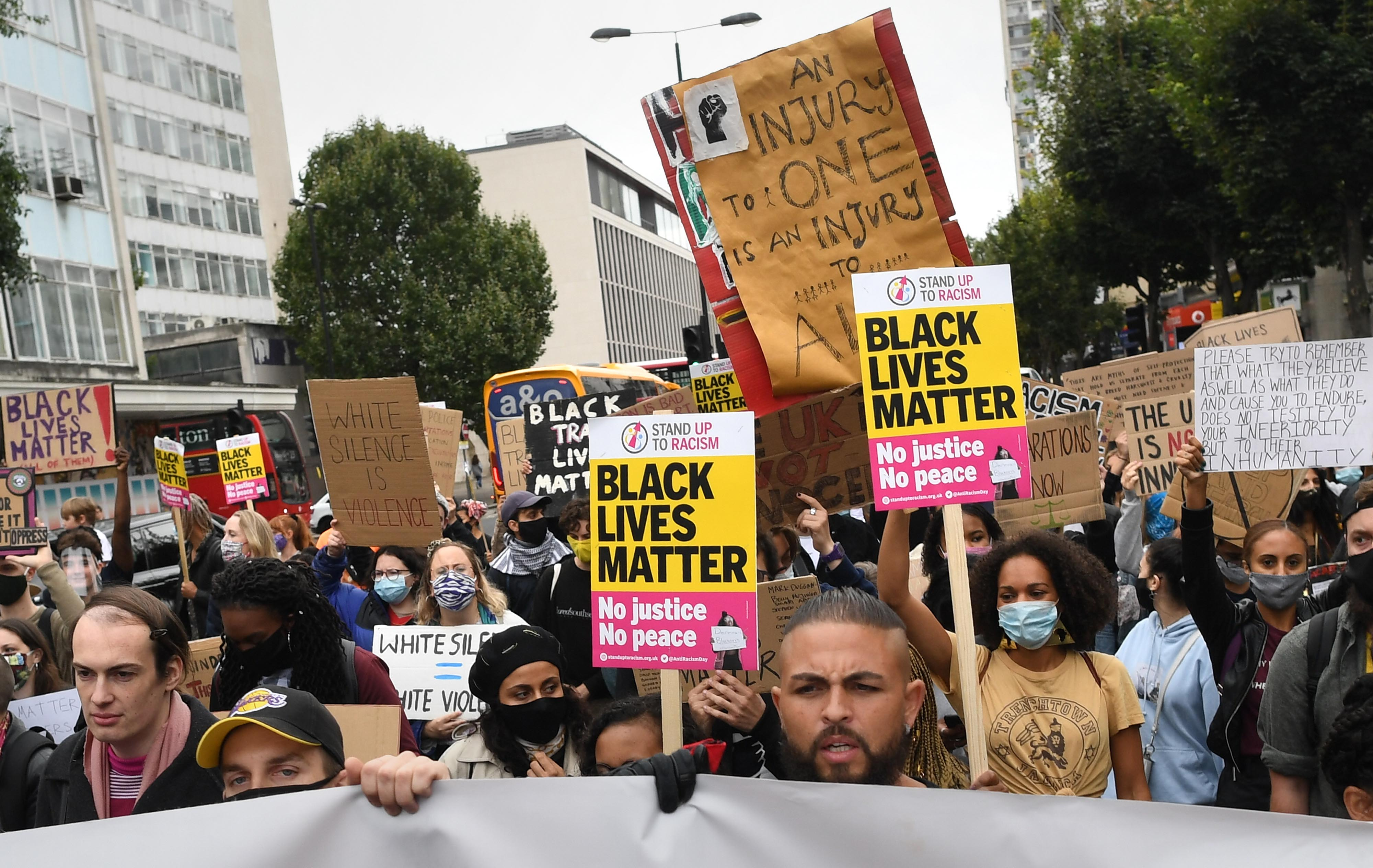 Million People March: Hundreds of demonstrators take part in anti ...
