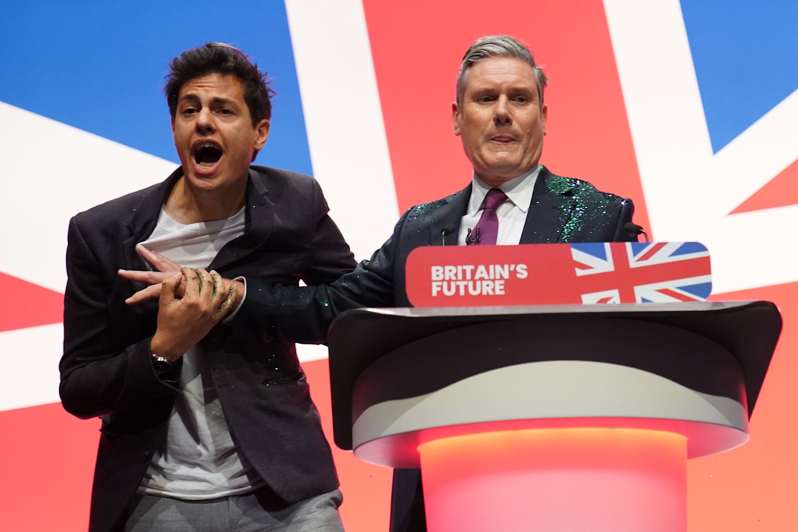 Glitter protester: I crossed the line during Sir Keir Starmer stunt ... Glitter protester: I crossed the line during Sir Keir Starmer stunt ...