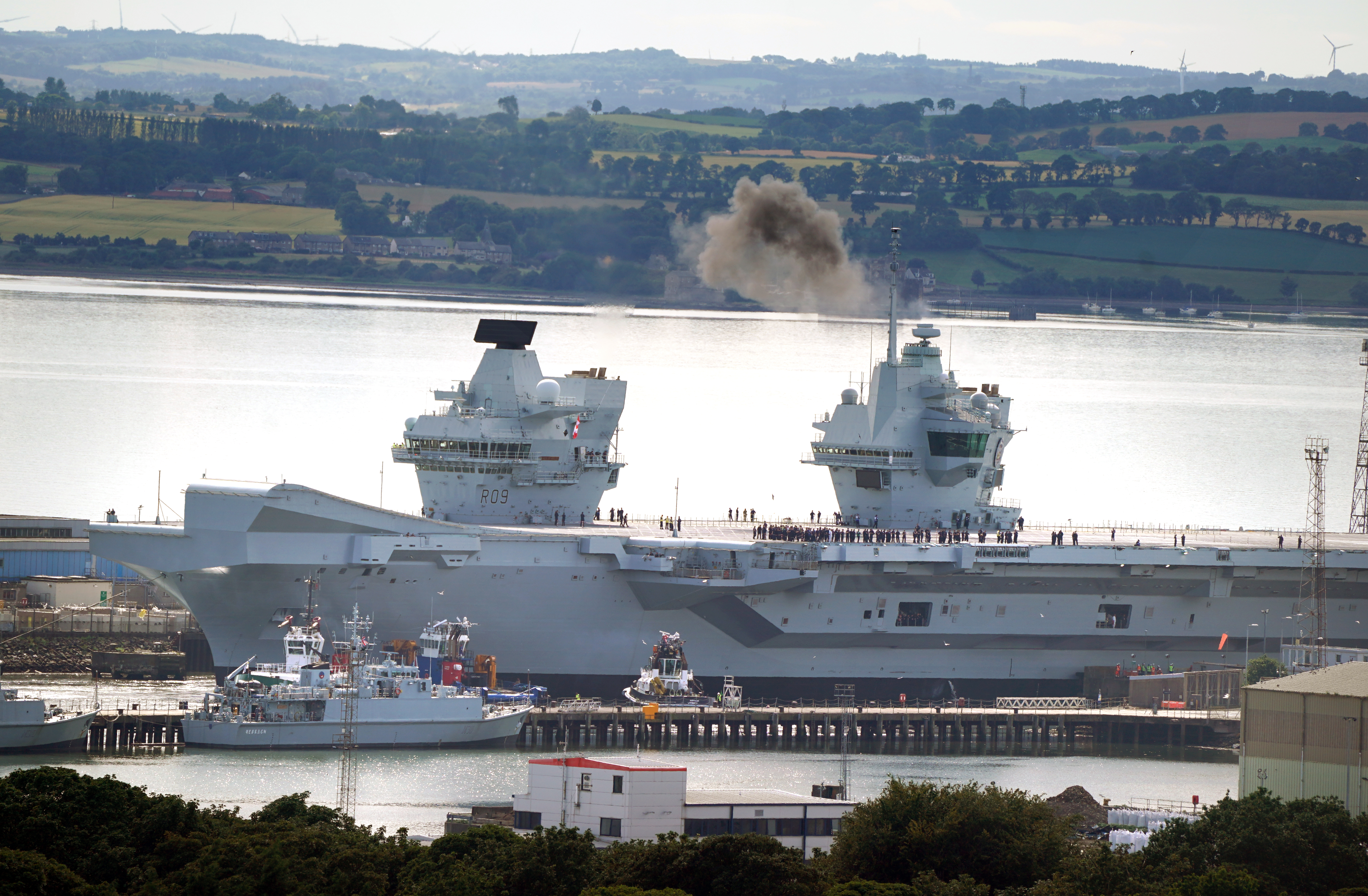 HMS Prince of Wales leaves dry dock after nine months of repairs | ITV ...
