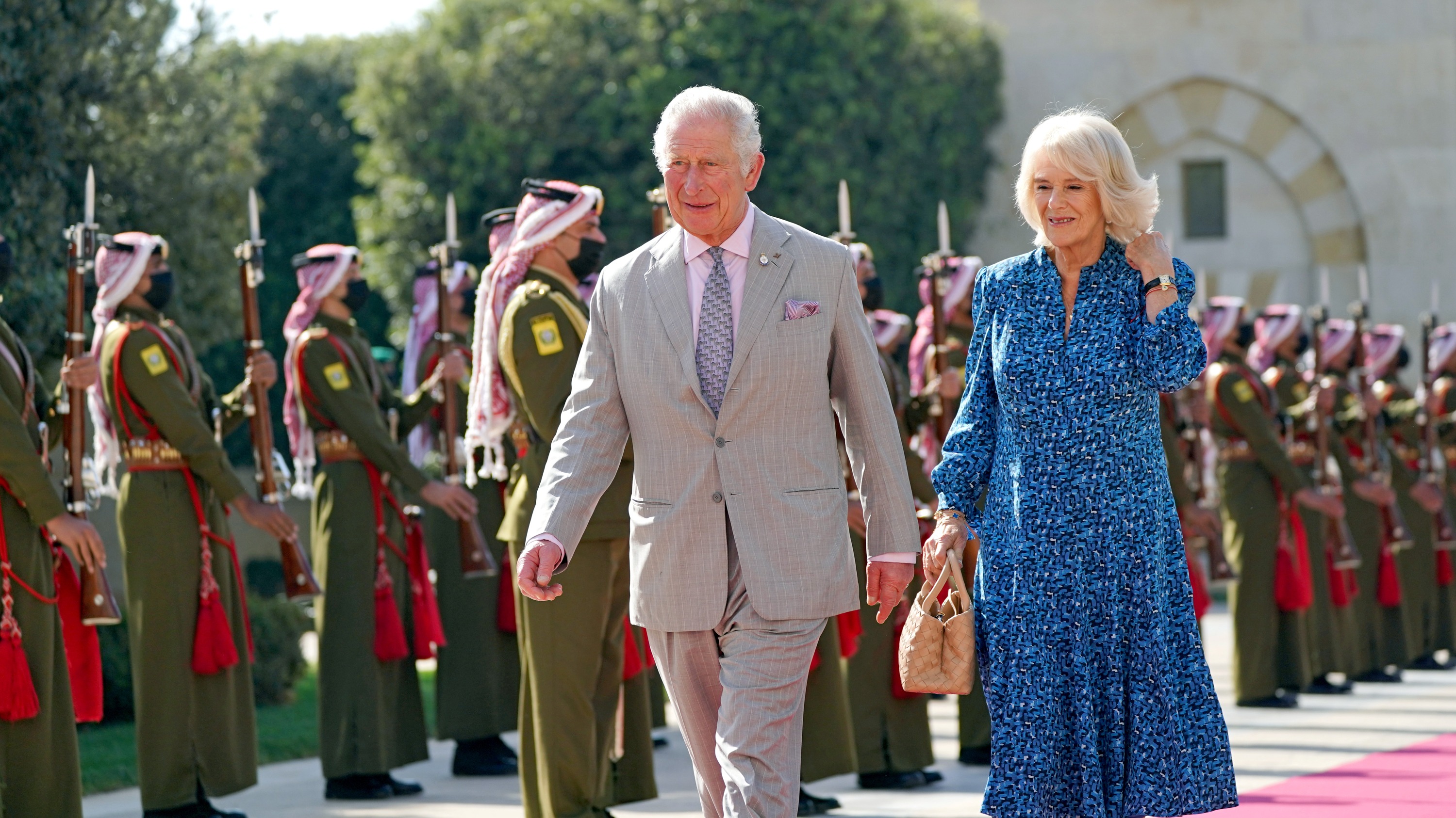 Charles and Camilla land in Jordan at start of Middle East tour | ITV News