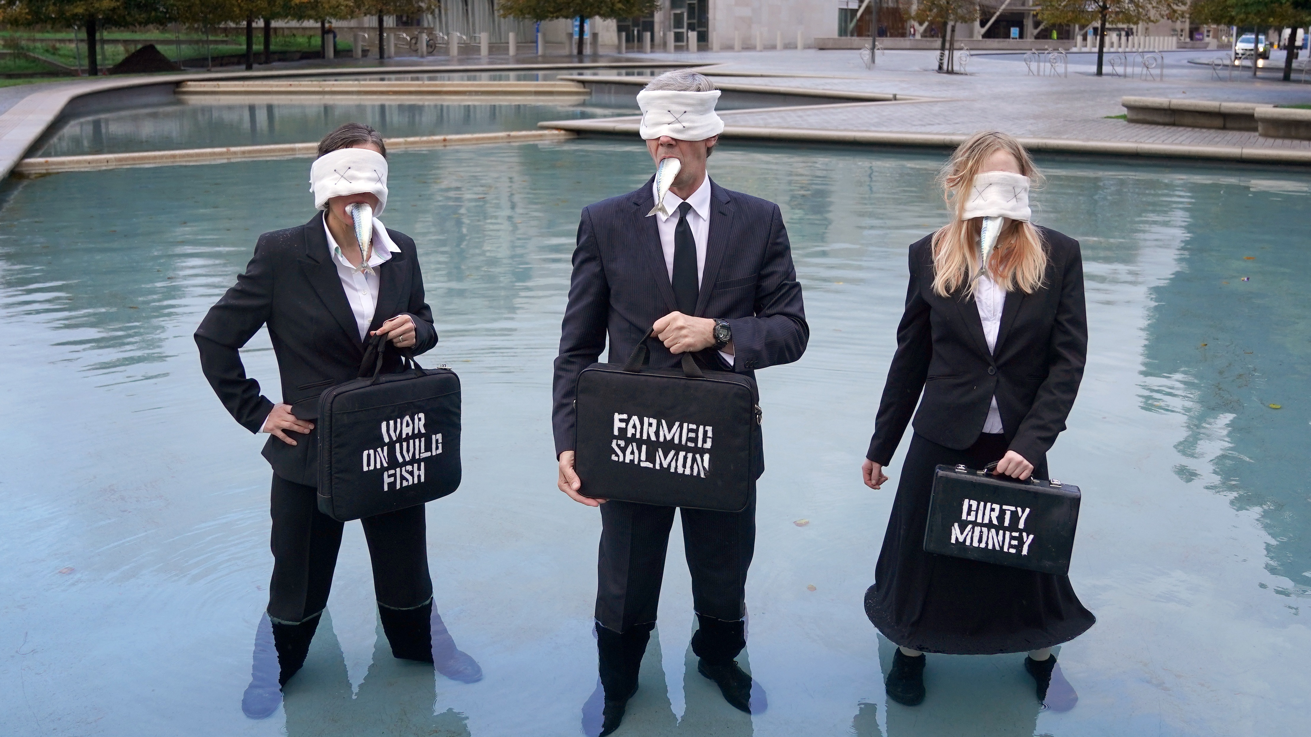 milk pouring protest