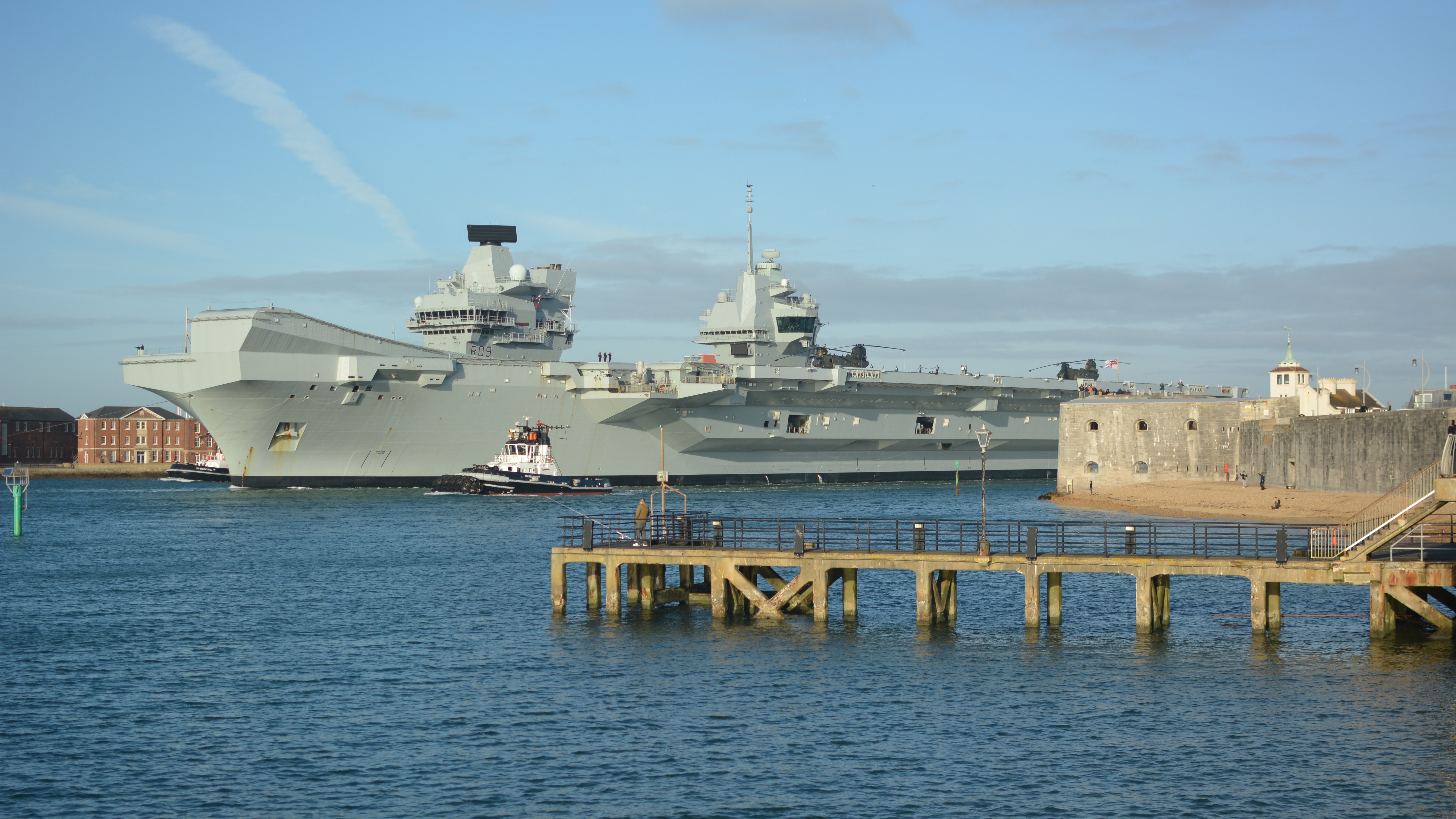 HMS Prince of Wales departs Portsmouth following delay for ‘minor ...