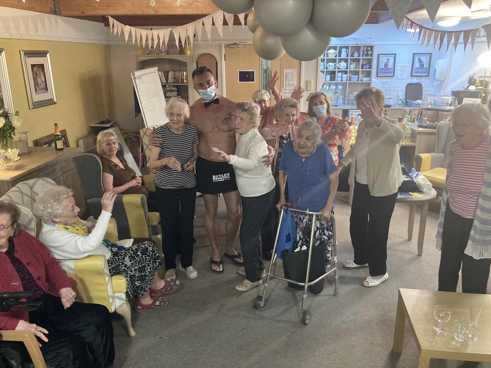 Butler In The Buff Gets Surrey Care Home Residents Hearts Racing Itv News Meridian