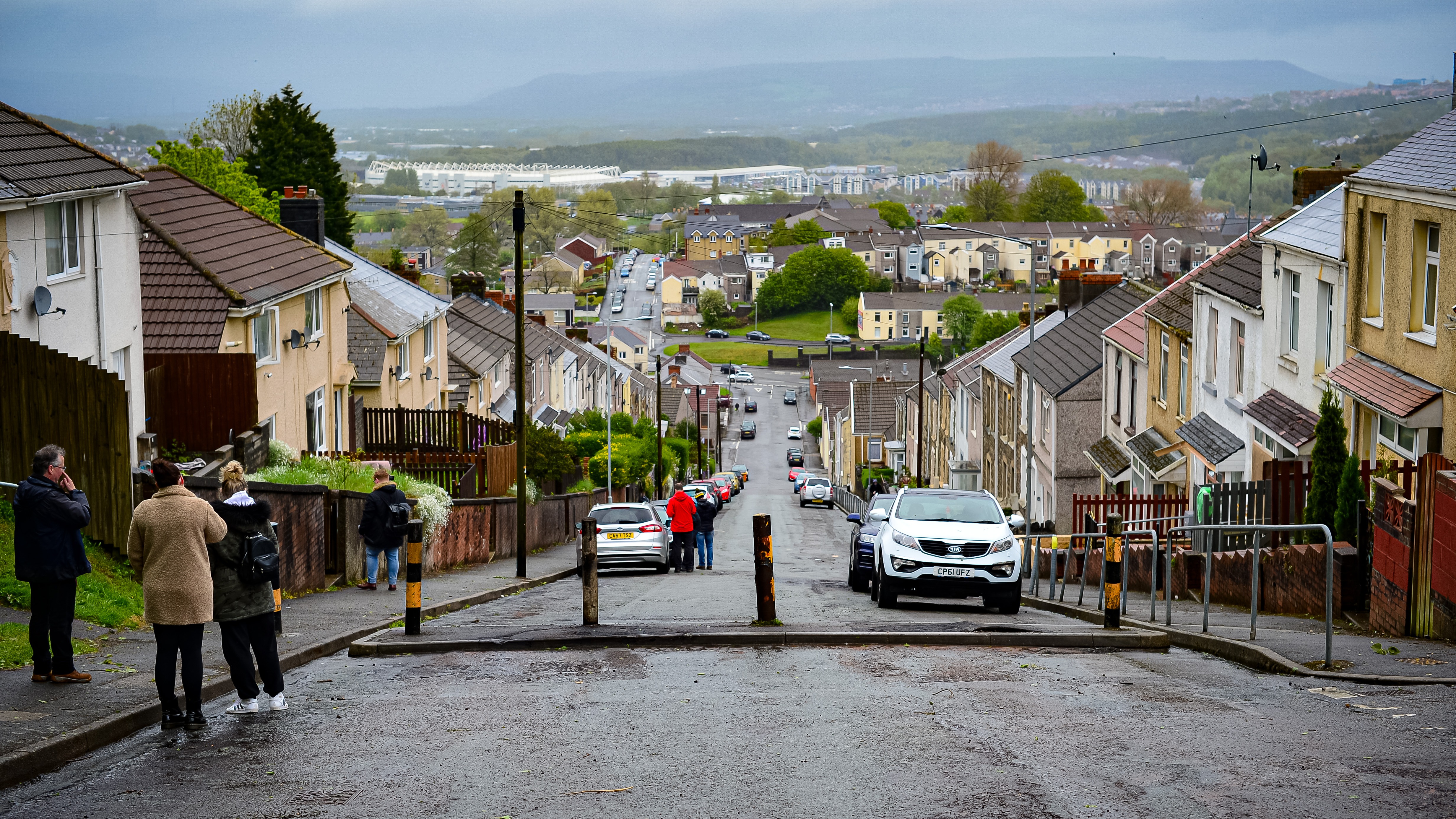 Three men plead guilty over Swansea Mayhill riot | ITV News Wales