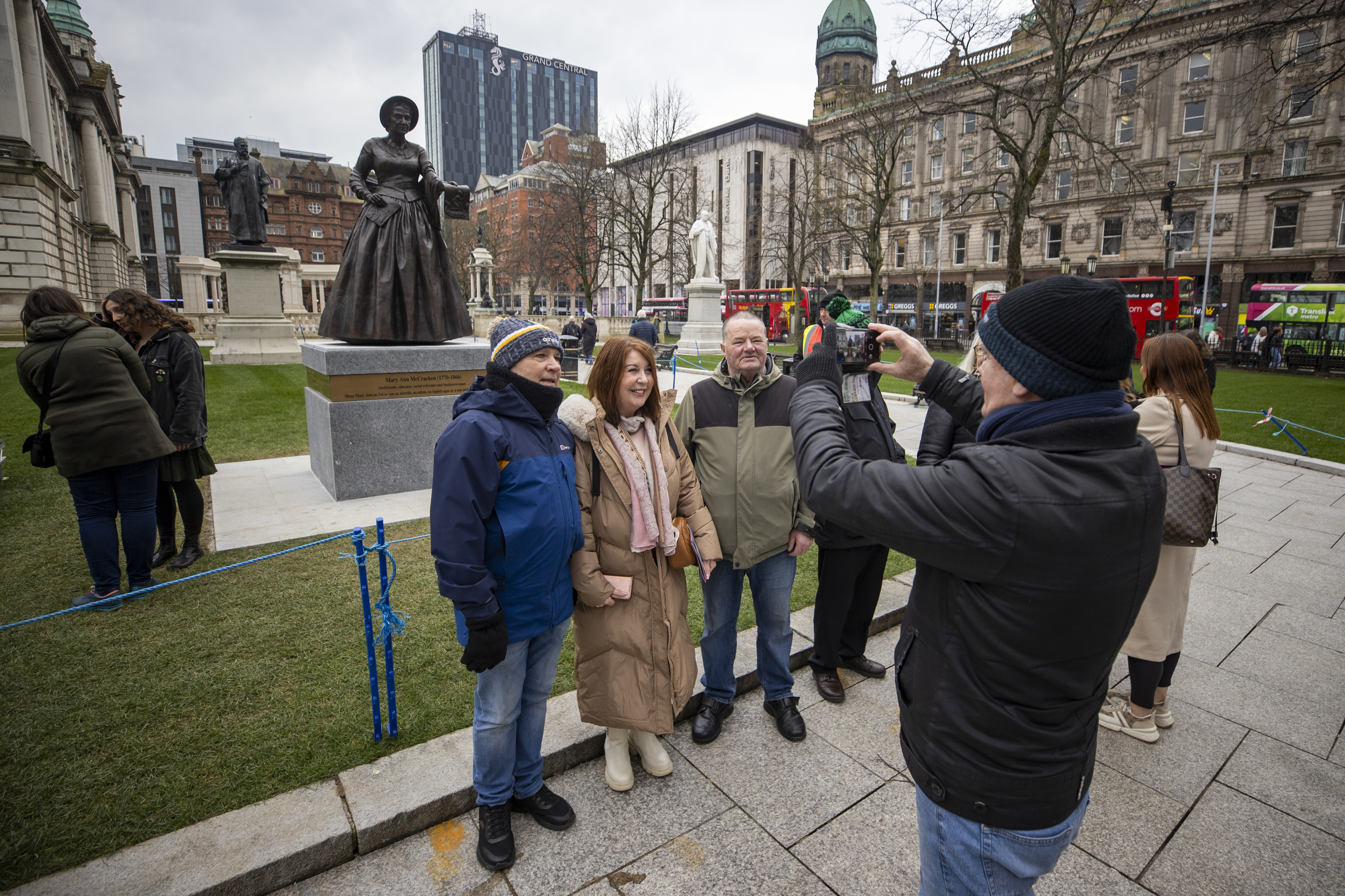 Statues unveiled at Belfast City Hall on International Women’s Day ...