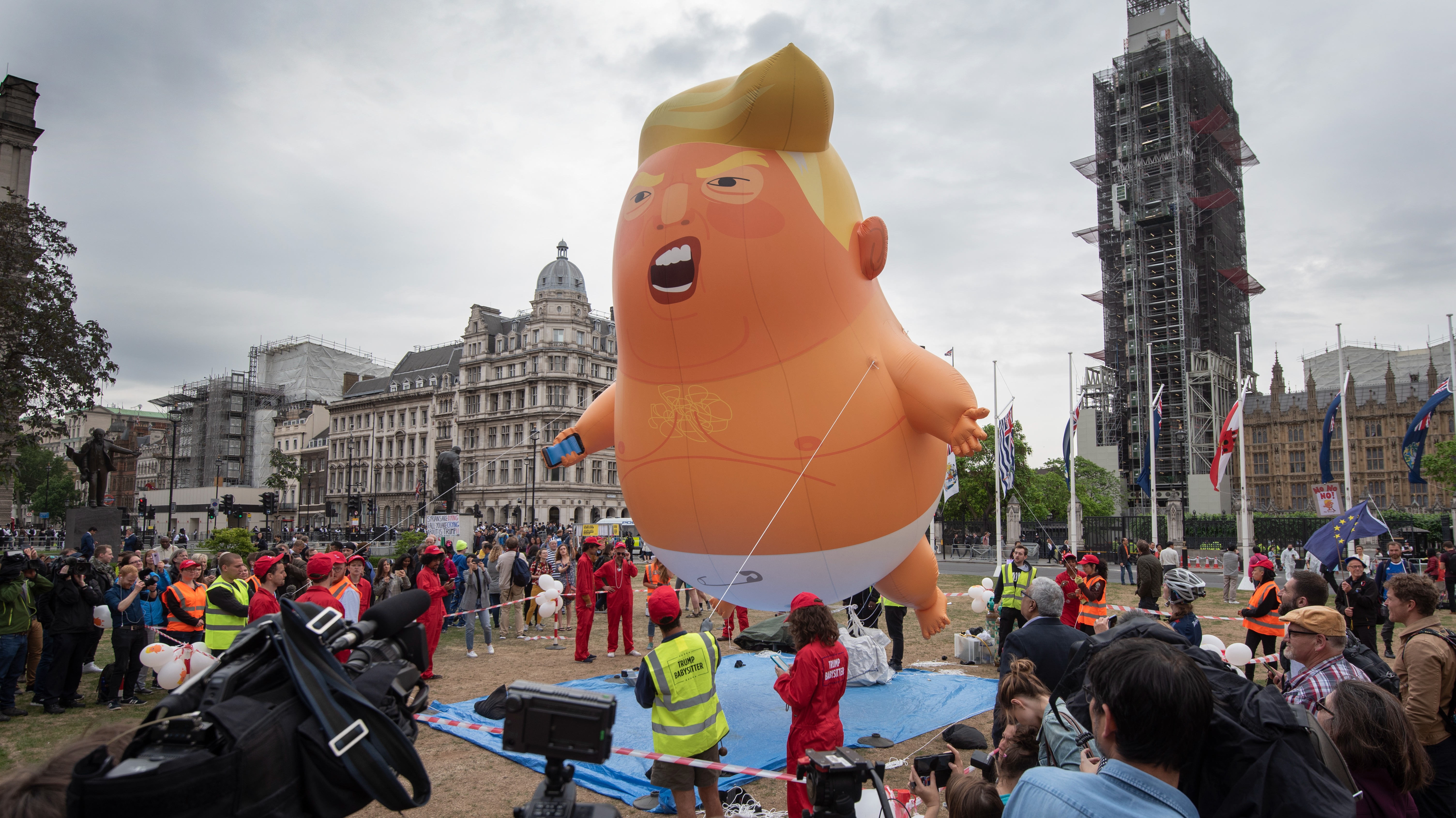 Trump baby blimp inflated again to establish ‘how best to preserve it ...