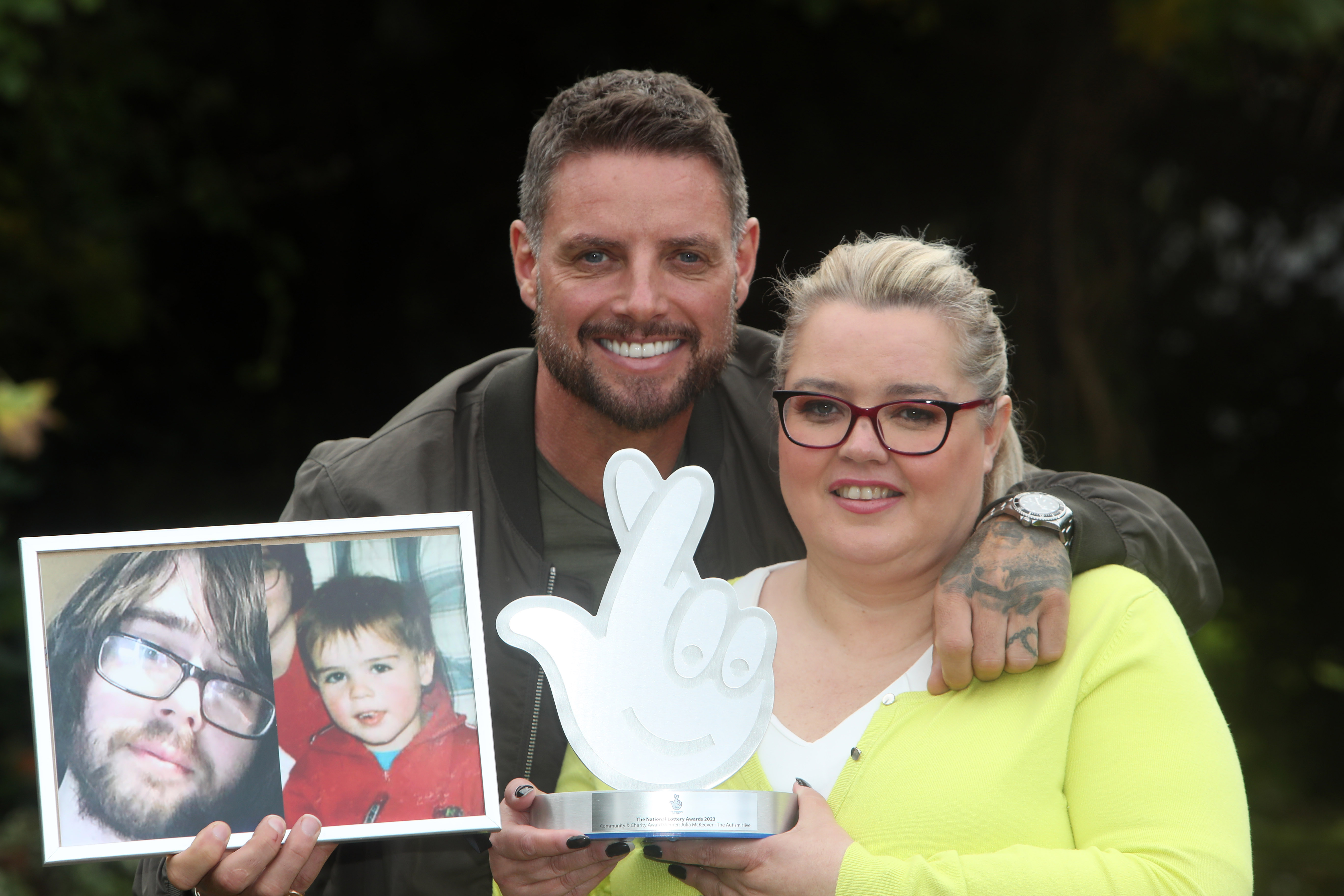 Keith Duffy presents award to founder of autism and suicide prevention ...