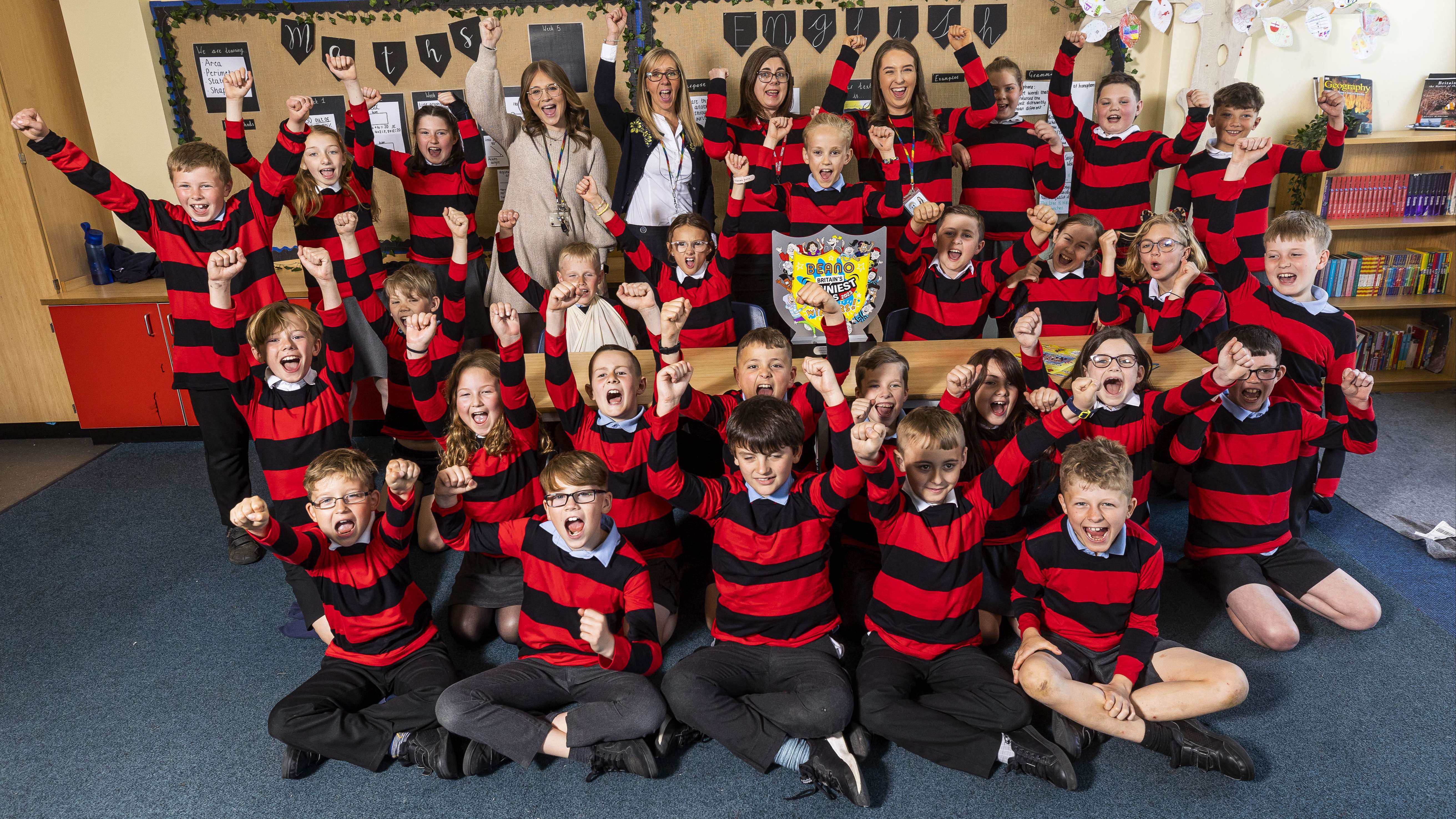 Primary school pupils crowned Britain's Funniest Class with winning ...
