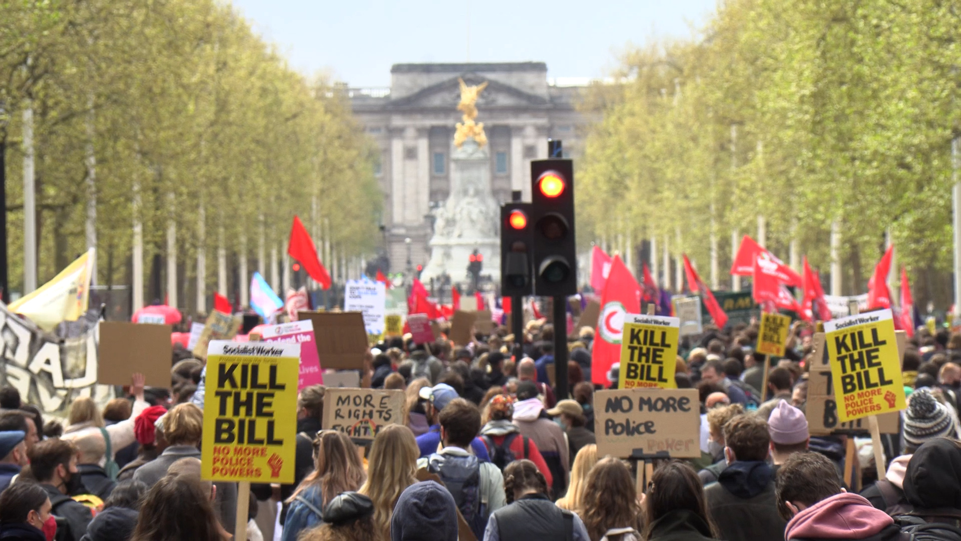 Nine arrested after thousands gather in London at May Day 'Kill The ...