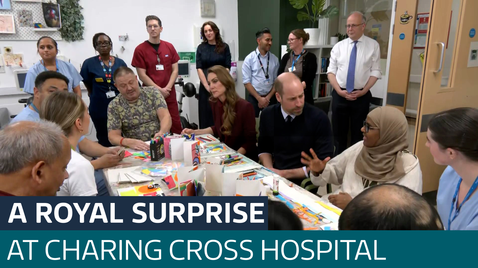 Staff and volunteers at Charing Cross Hospital get a royal surprise ...