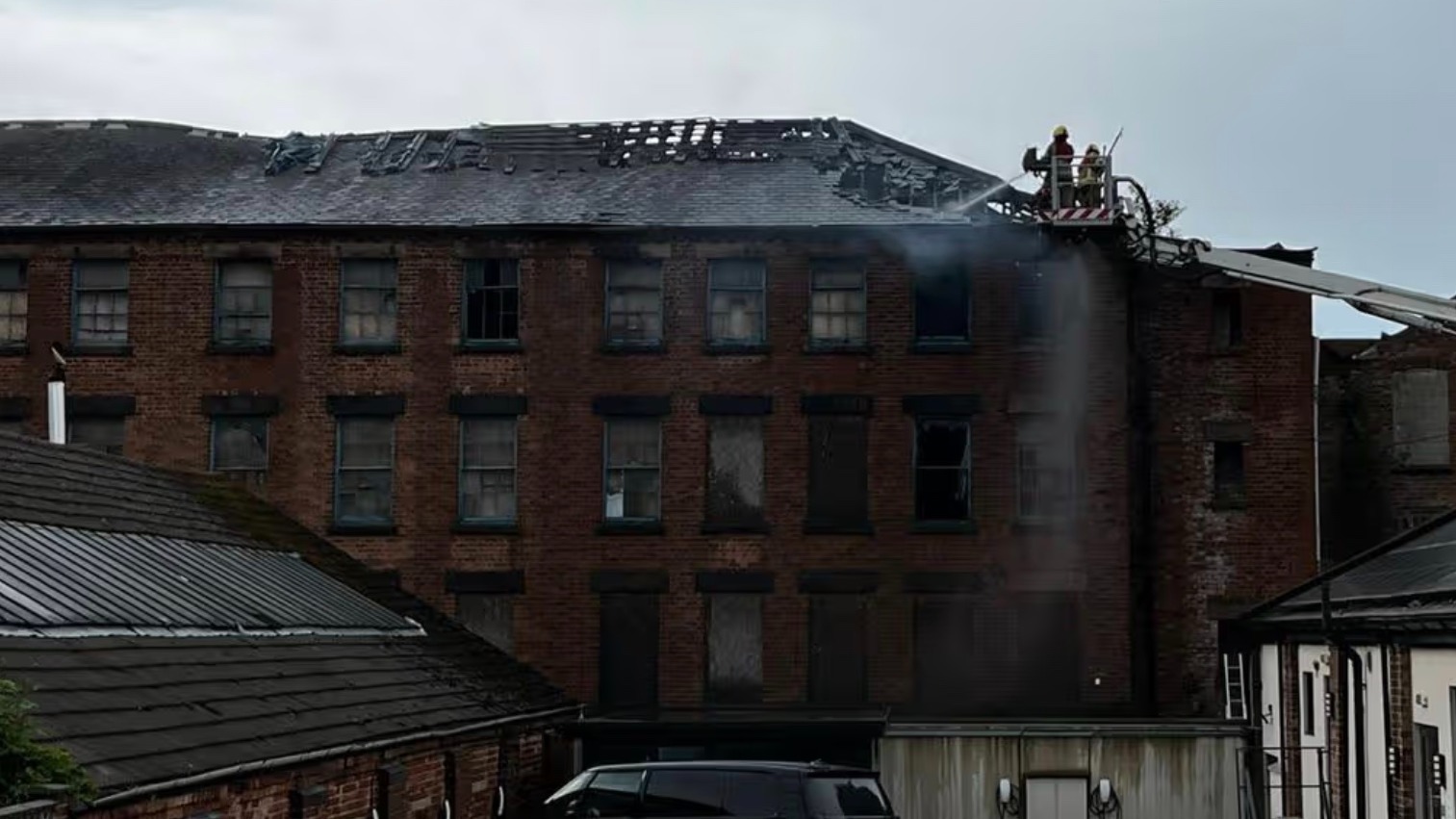 Six fire engines called to blaze in Grade II factory building in ...