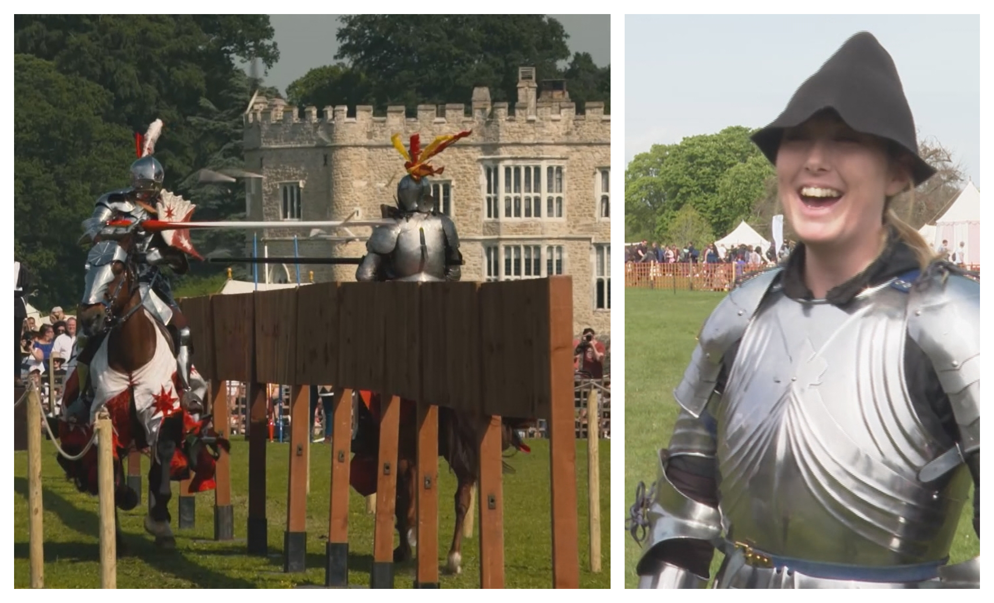 Girl power as female knights join jousters at Leeds Castle | ITV News ...