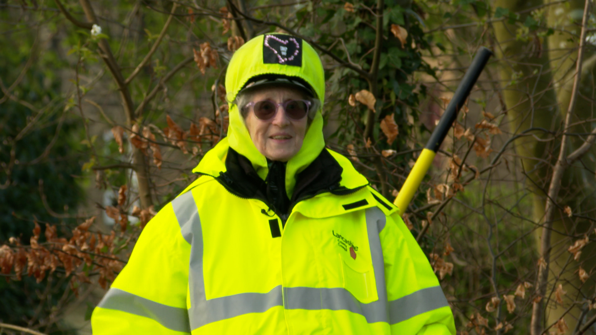 Lollipop lady celebrates 50 years at school crossing in Lancashire ...