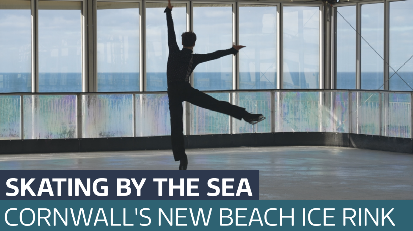 Cornwall's first beachside ice rink opens at Watergate Bay - Latest ...
