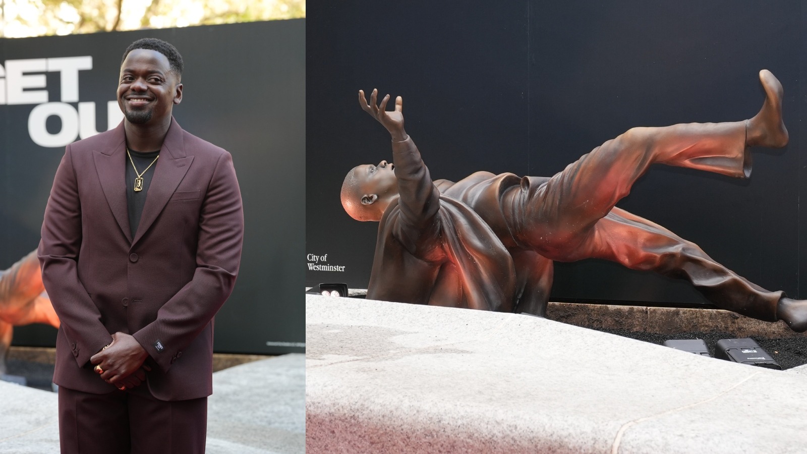 New statue of 'Get Out' actor Daniel Kaluuya joins lineup of iconic ...