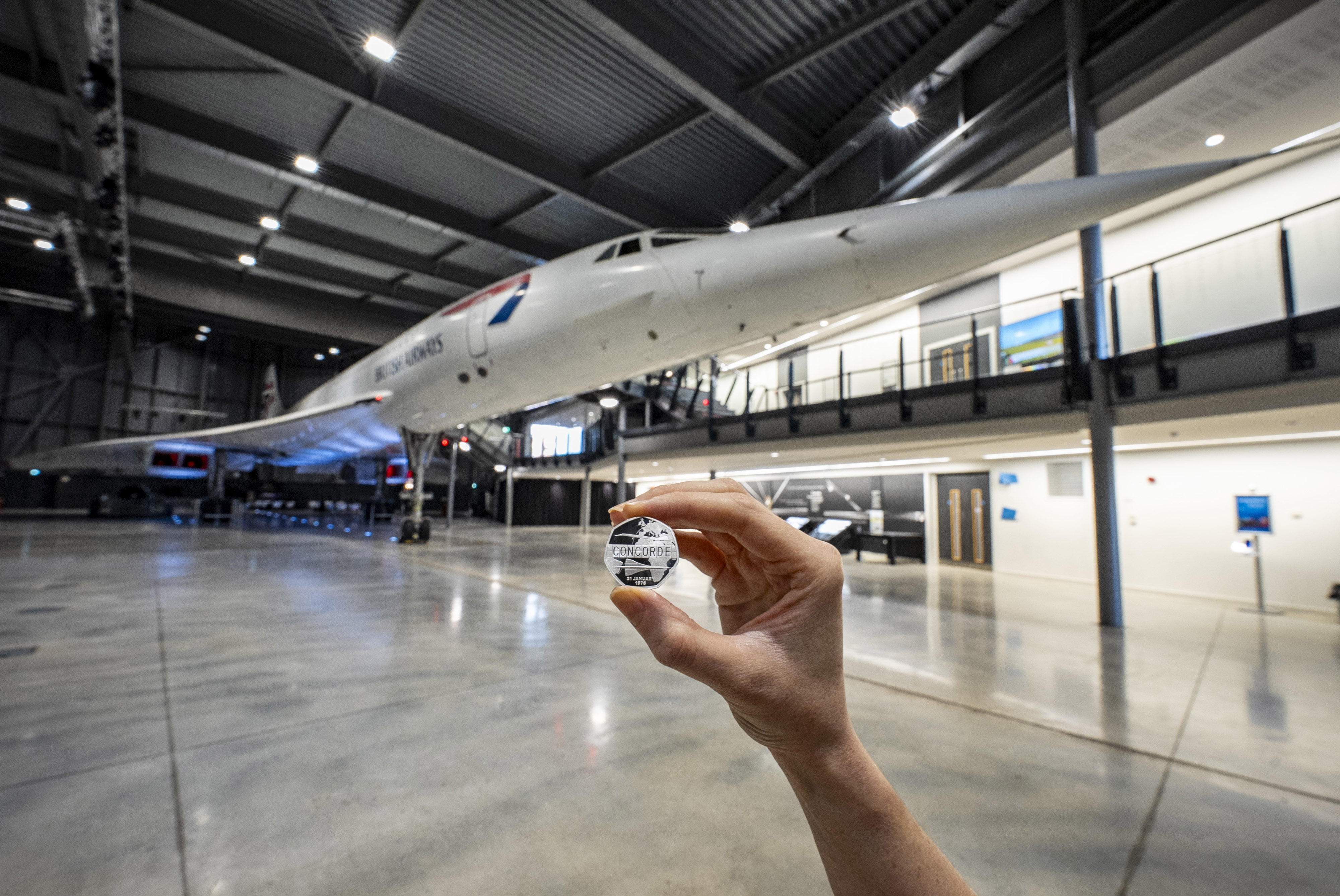New coin unveiled in Bristol celebrating 50th anniversary of Concorde's ...