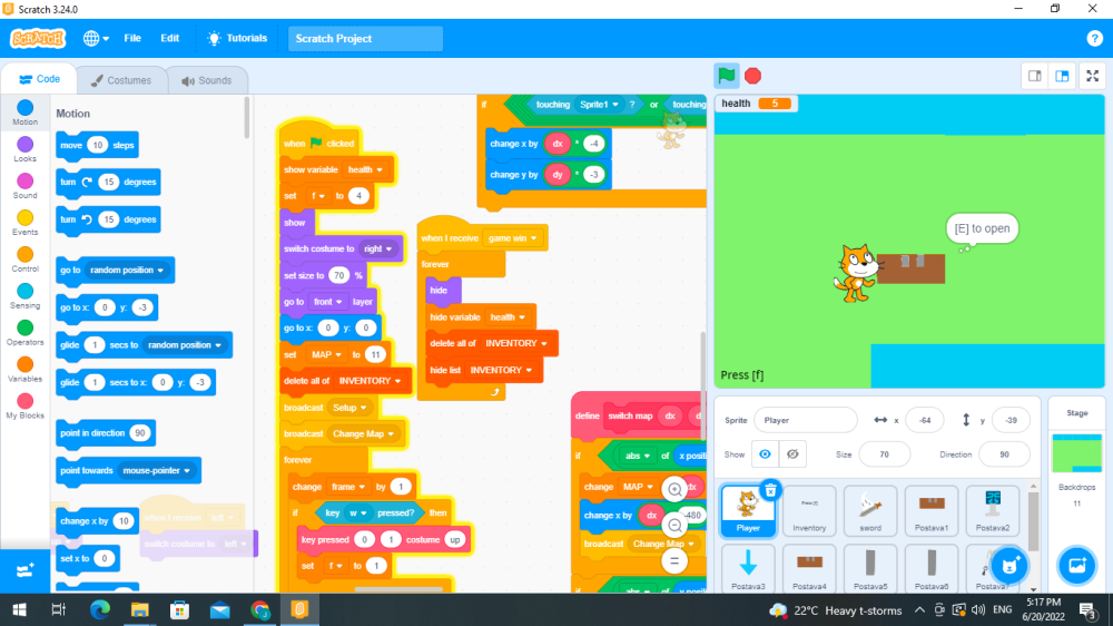 Programování ve Scratchi