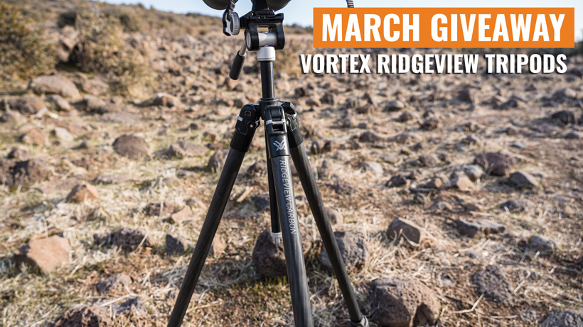 March INSIDER Giveaway - 6 Vortex Ridgeview Carbon Fiber Tripods ...