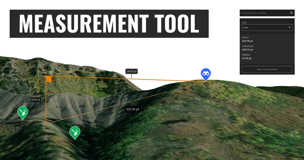 How to use the measurement tool on goHUNT Maps // GOHUNT. The Hunting ...