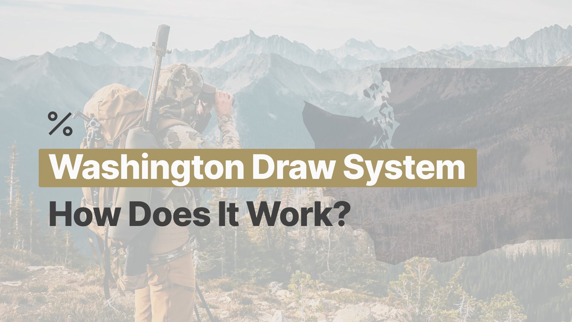 How does the Washington draw system work for hunts, and hunting ...