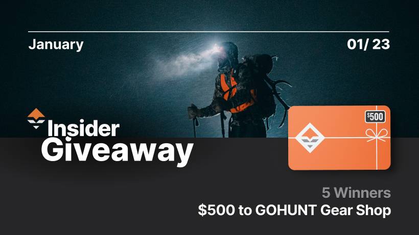 January Insider giveaway: Five Insiders will win a $500 GOHUNT gift ...