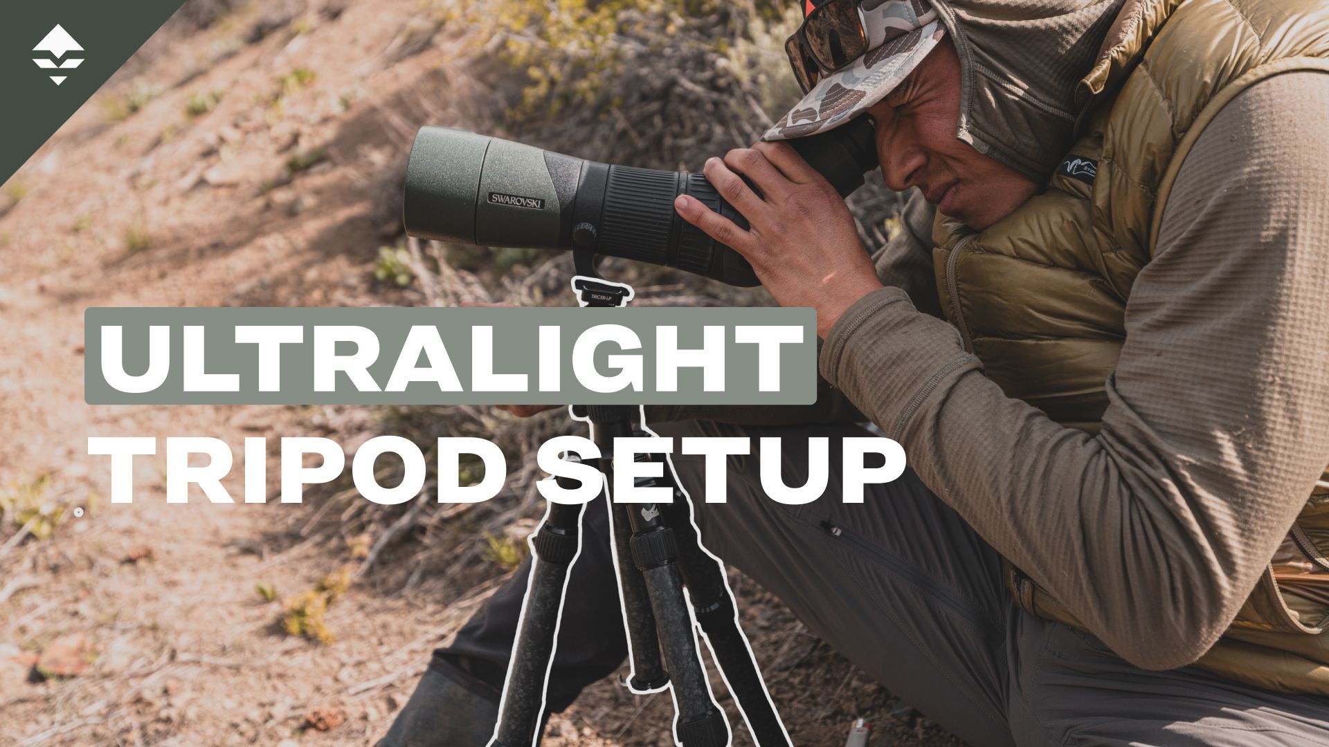 Ultralight Tripod Combo: Tricer-BC + LP Head for Mountain Hunts ...