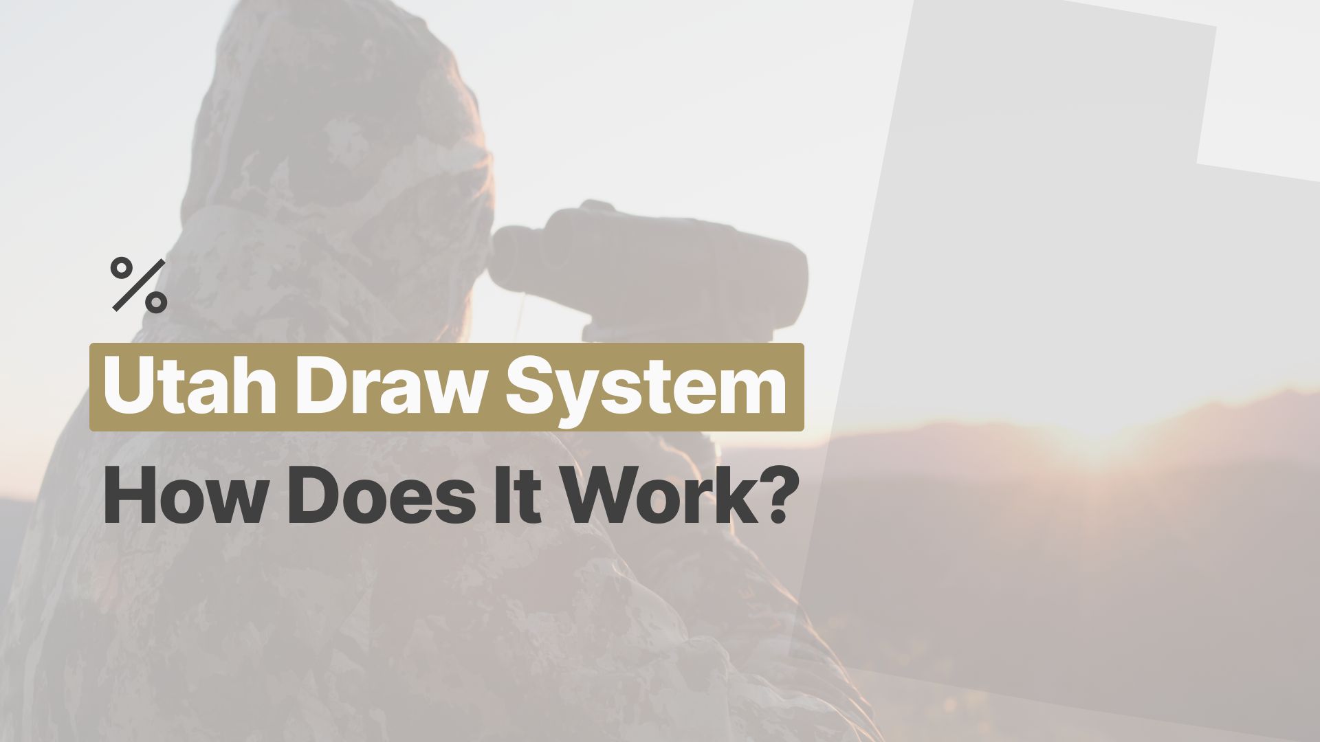 How does the Utah draw system work for hunts, and hunting applications ...
