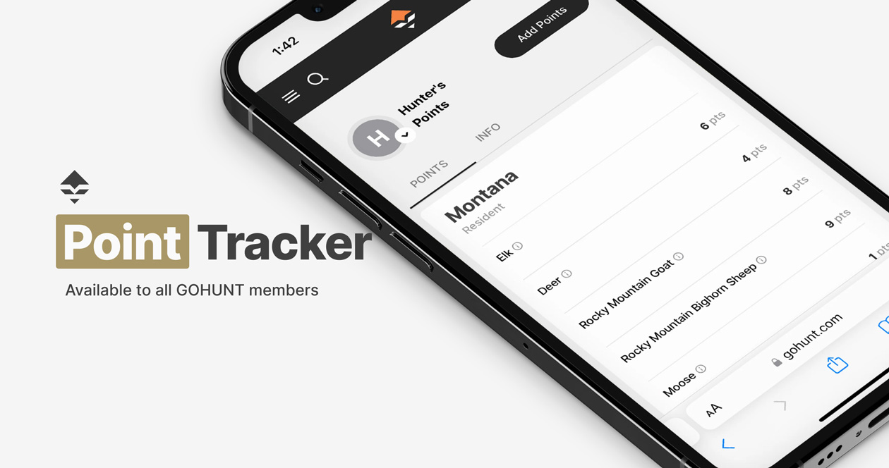 New Insider Feature Released: Point Tracker // GOHUNT. The Hunting Company