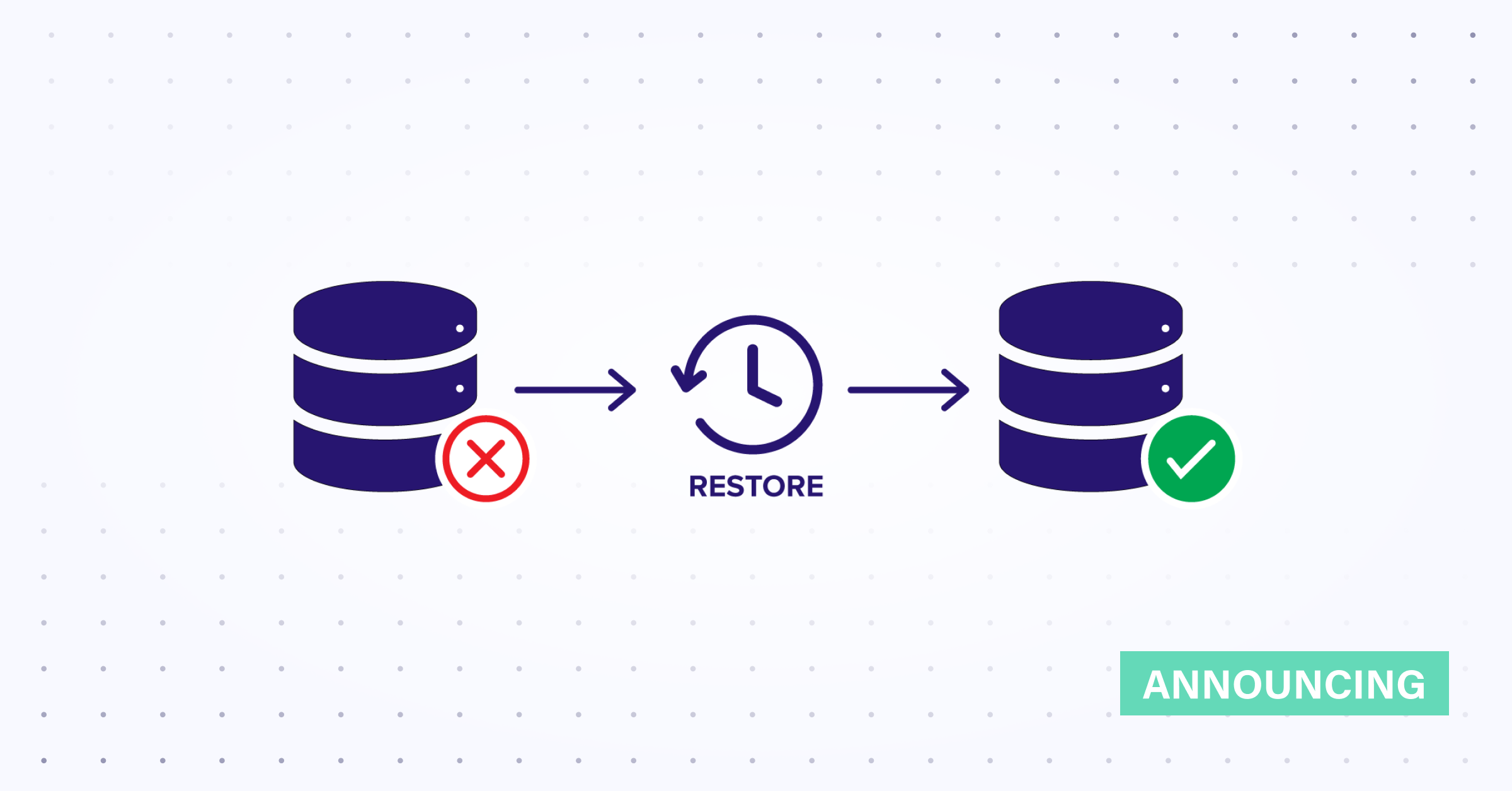 Restore your database to a stable snapshot on demand