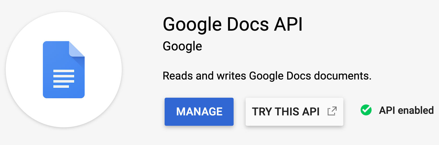 Access Google Doc with Service Account Example in Typescript