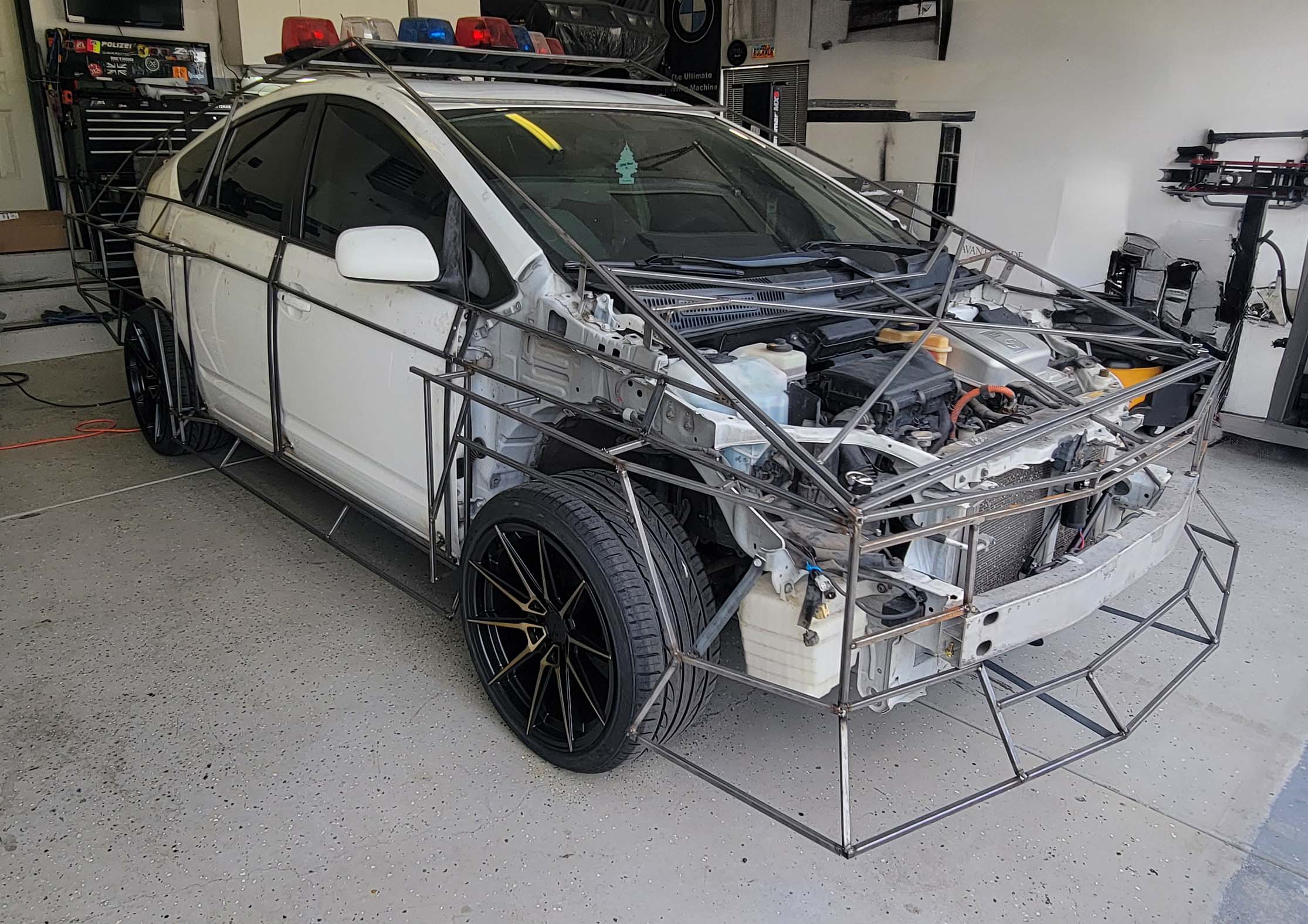 Utah YouTuber builds ‘Cybercop’ out of a Toyota Prius