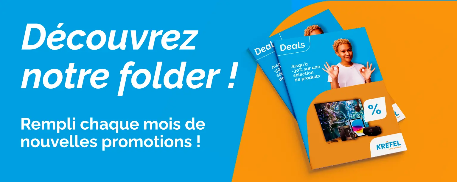 Découvrez le folder Krëfel pleine d’offres