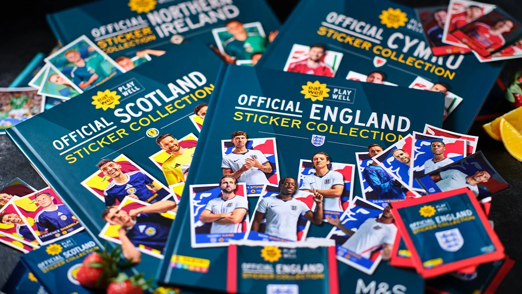 Your home nations, four iconic sticker albums | M&S Food