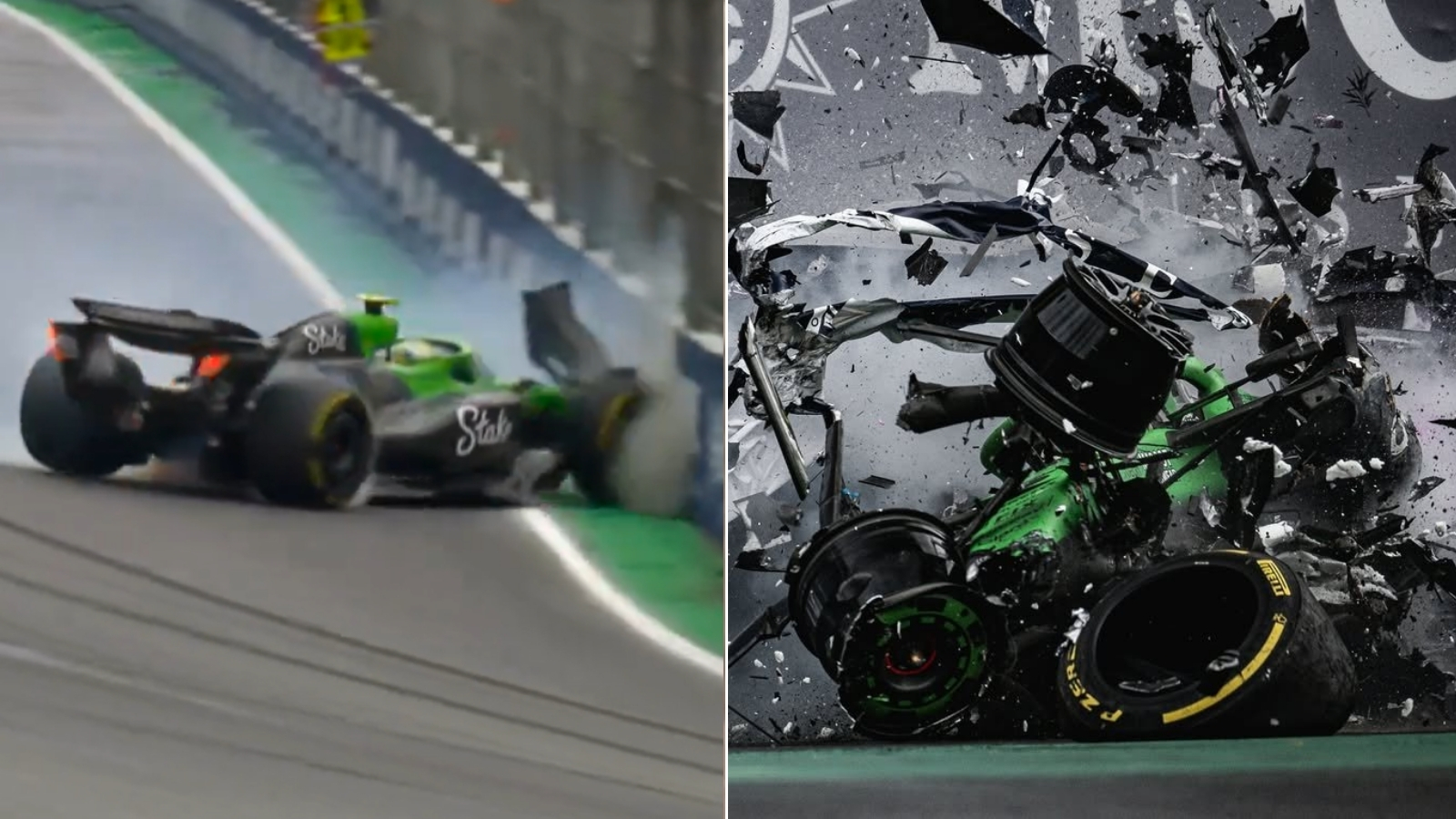 F1 Brazil sprint race results; Gabriel Bortoleto major crash; watch ...