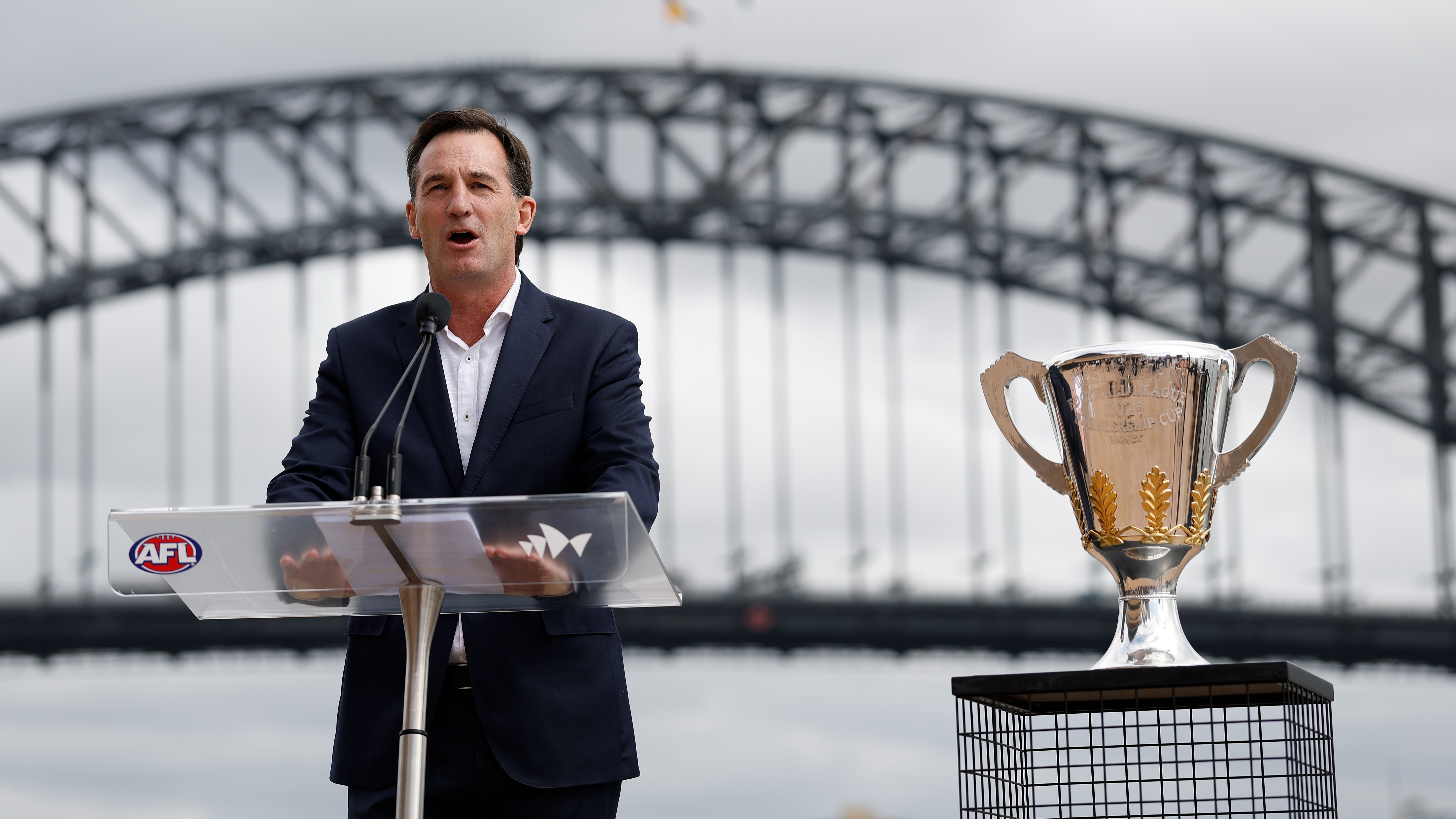 AFL CEO speaks on father-son picks, opening round, representative footy ...