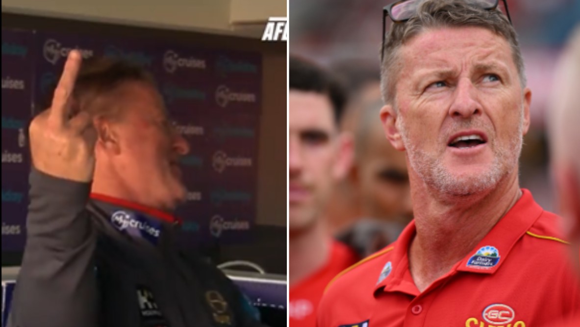 Damien Hardwick middle finger: Suns v Giants