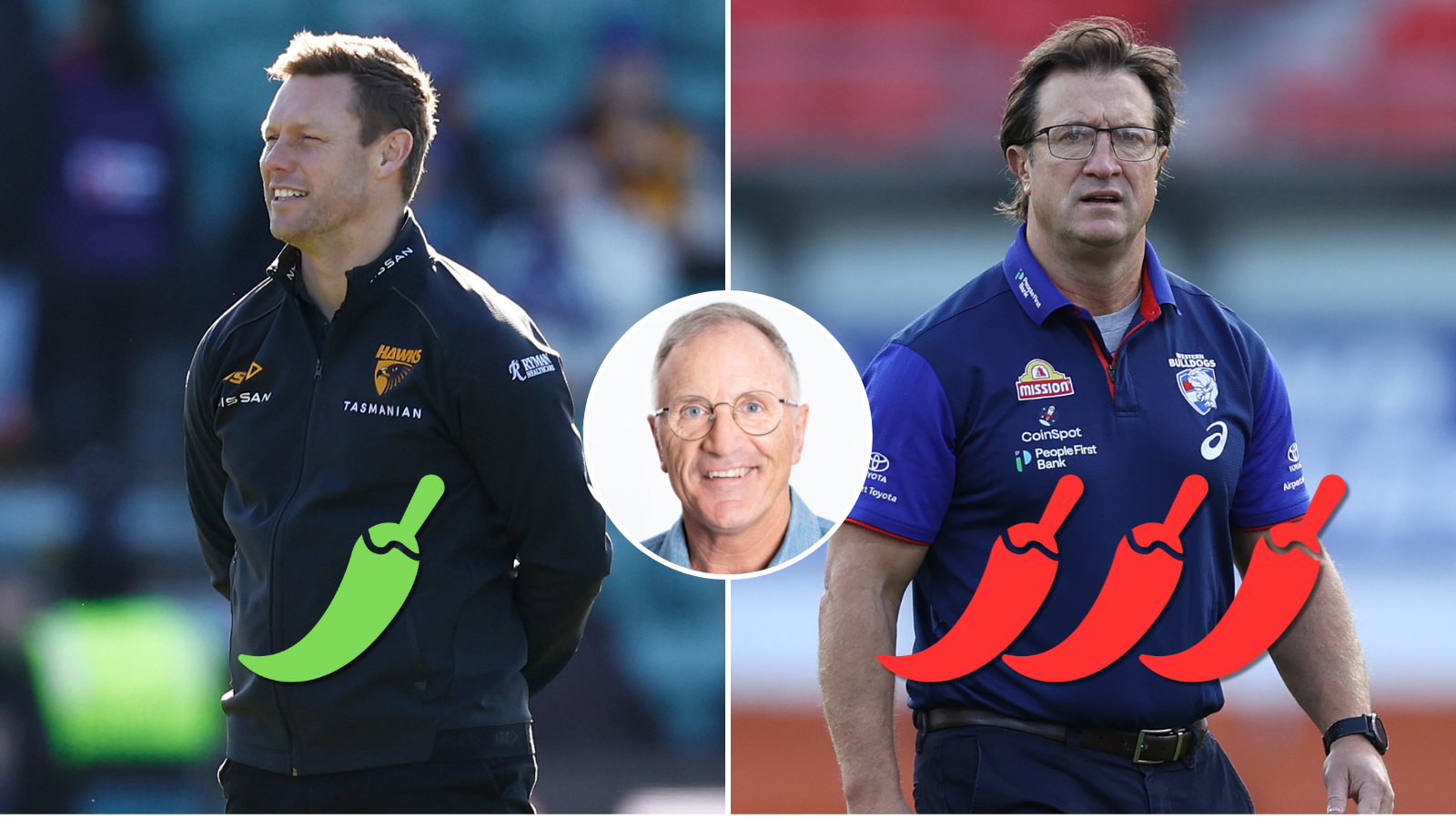 Hot sauce rankings: Tim Watson’s 2025 pressure meter for all 18 AFL coaches