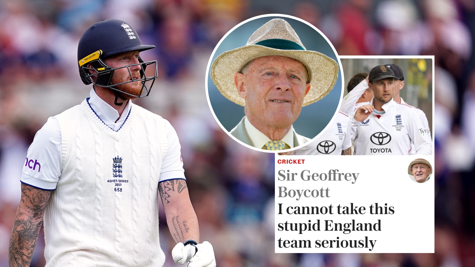 Ashes: Sir Geoffrey Boycott editorial, stupid english side