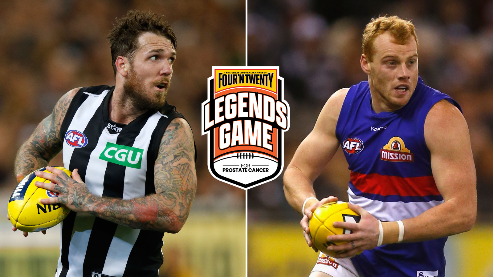 AFL Legends Game teams: Dan Gorringe, Brendan Fevola, Dane Swan, Cyril ...