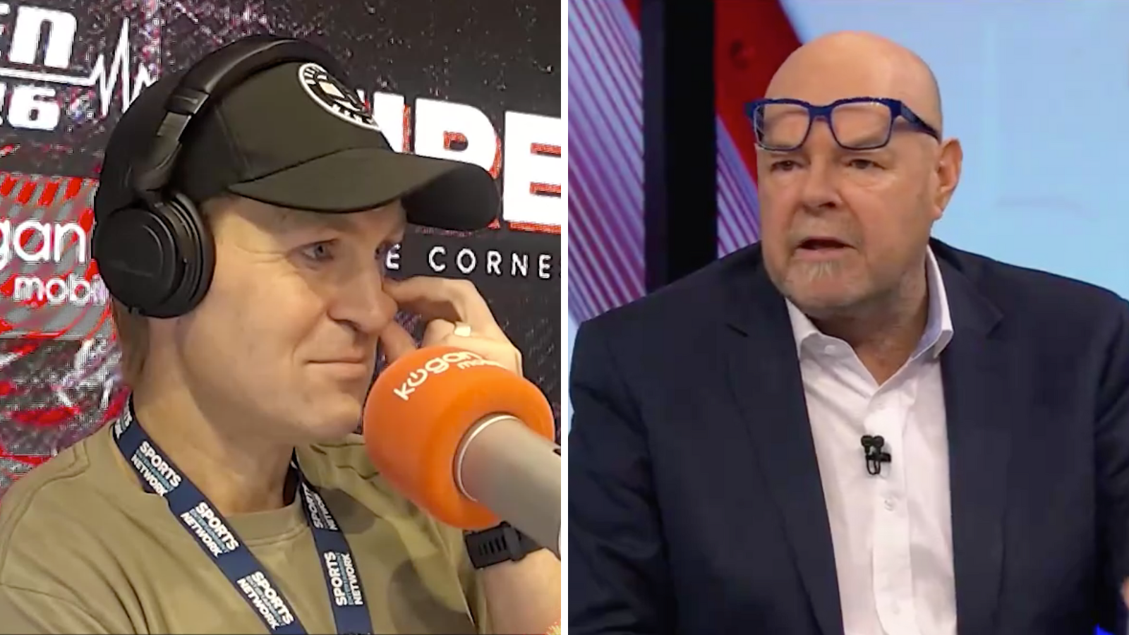 Kane Cornes v Mark Robinson and Damien Barrett: Footy Show, Adam Yze