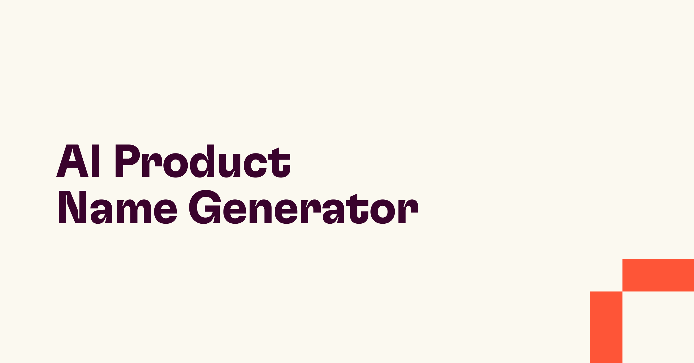 AI Product Name Generator